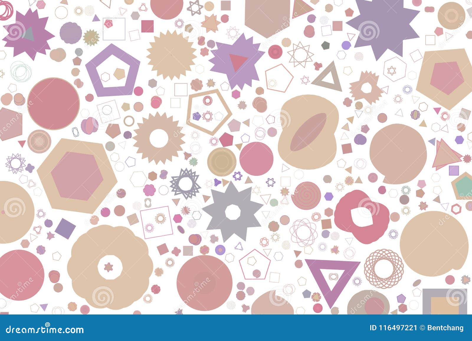 Color Abstract Mixed Pattern Generative Art Background. Canvas, Overlap ...