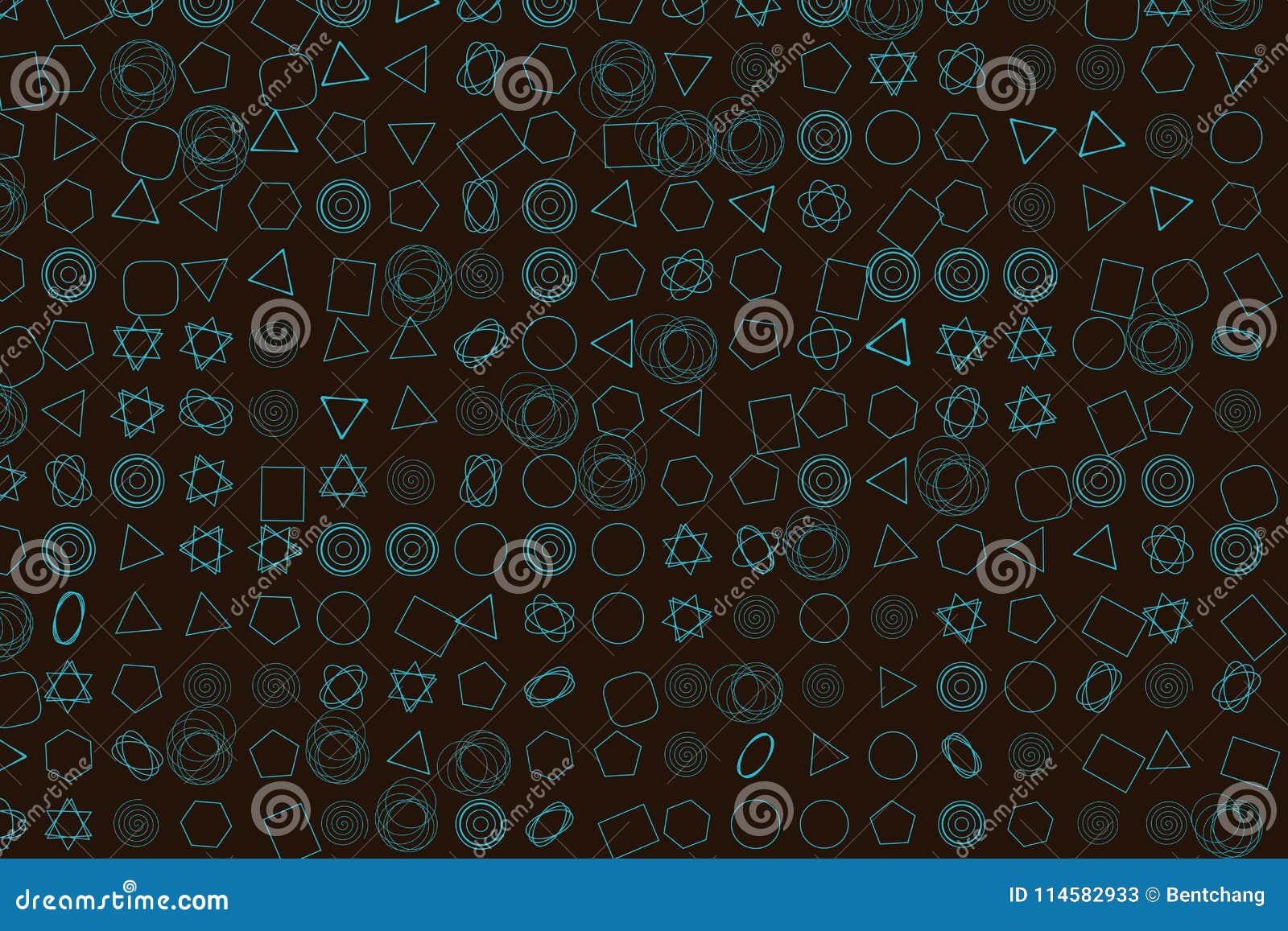 Color Abstract Mixed Pattern Generative Art Background. Circles ...