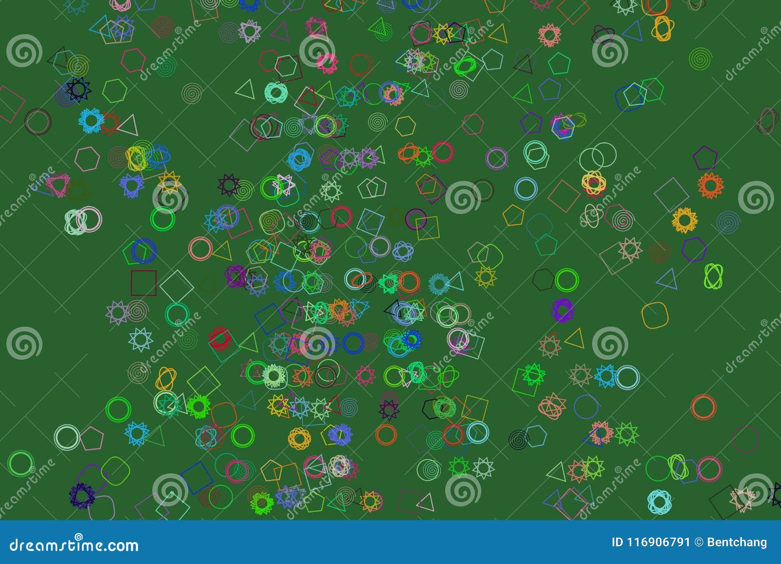 Color Abstract Mixed Pattern Generative Art Background. Geometric ...