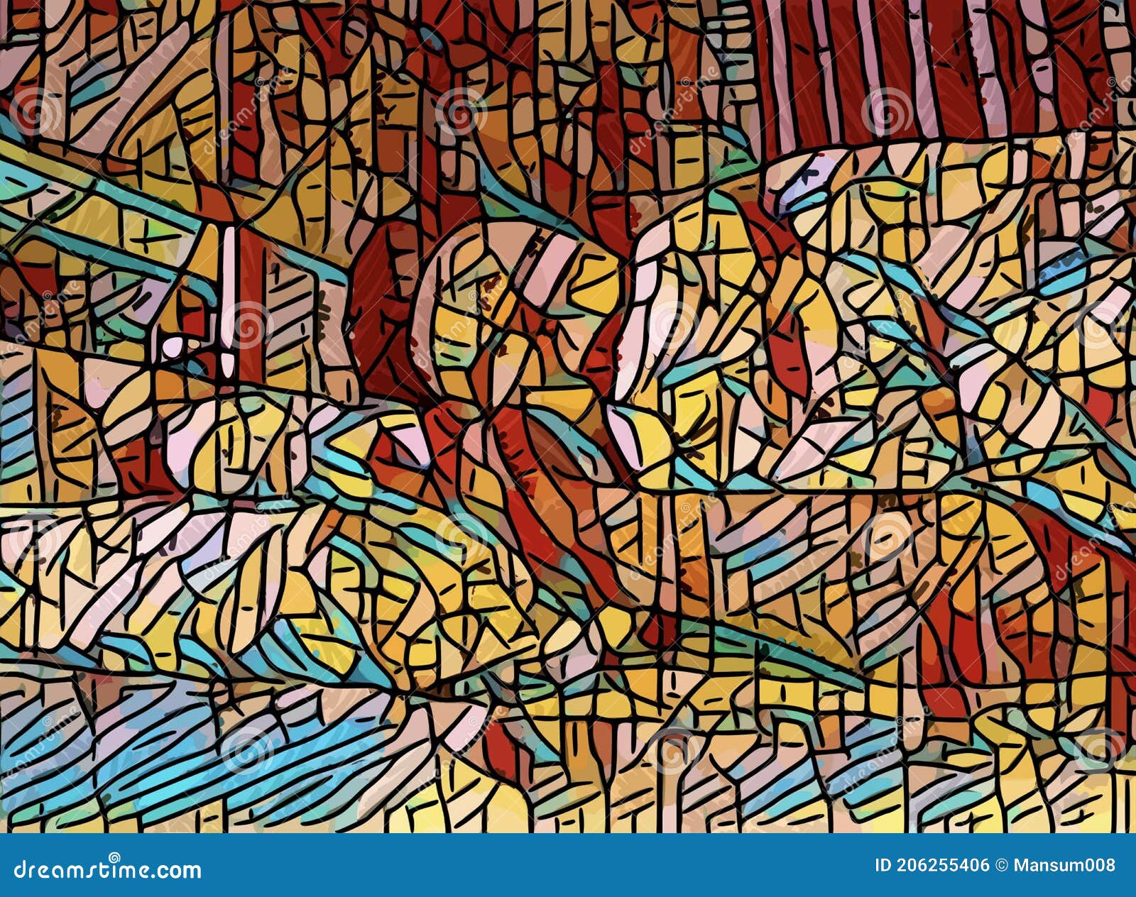 Color Abstract Pattern Background Stock Illustration - Illustration of ...