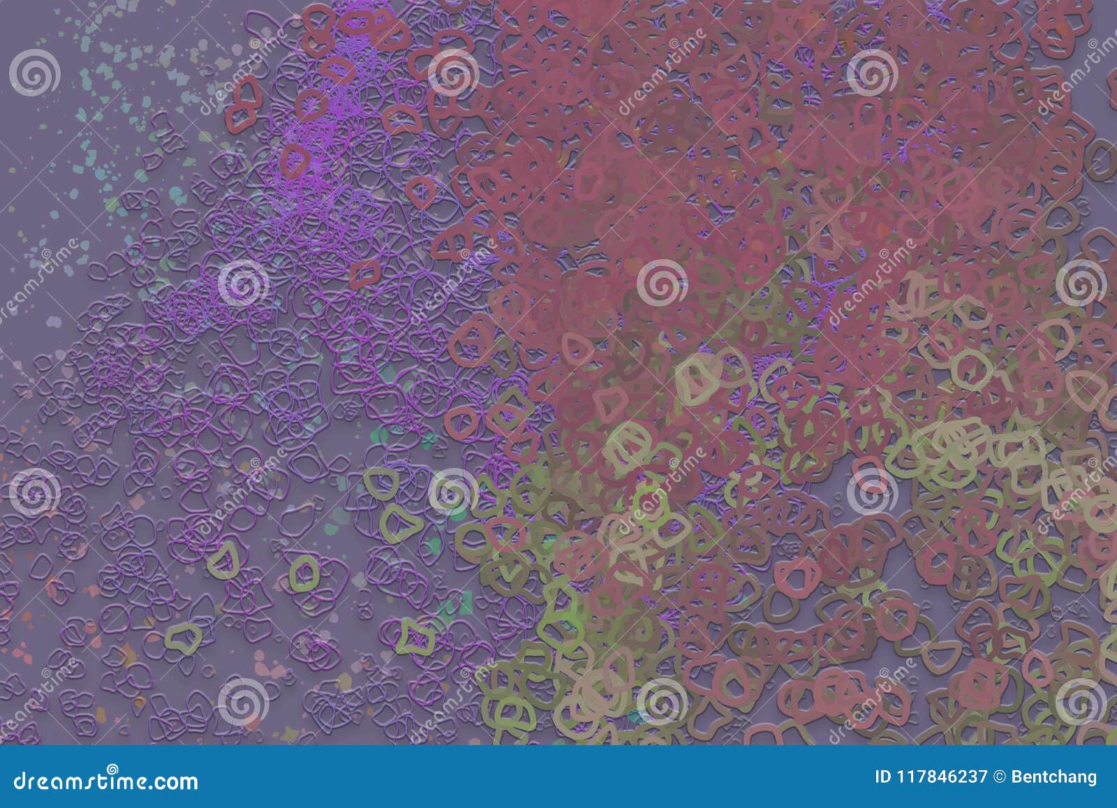 Color Abstract Pattern, Generative Blended Messy Shapes, Art Background ...