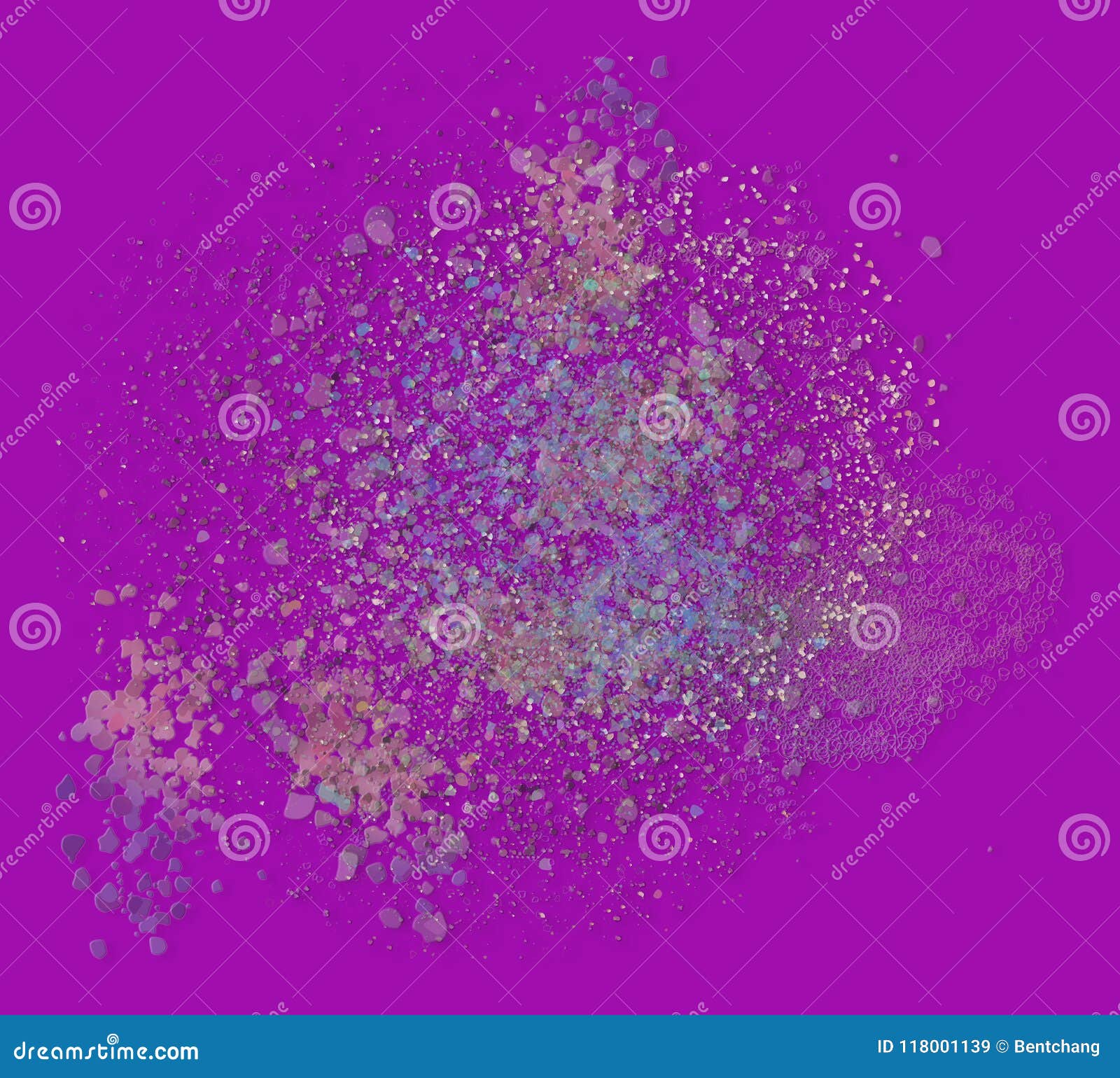 Color Abstract Pattern, Generative Blended Messy Shapes, Art Background ...