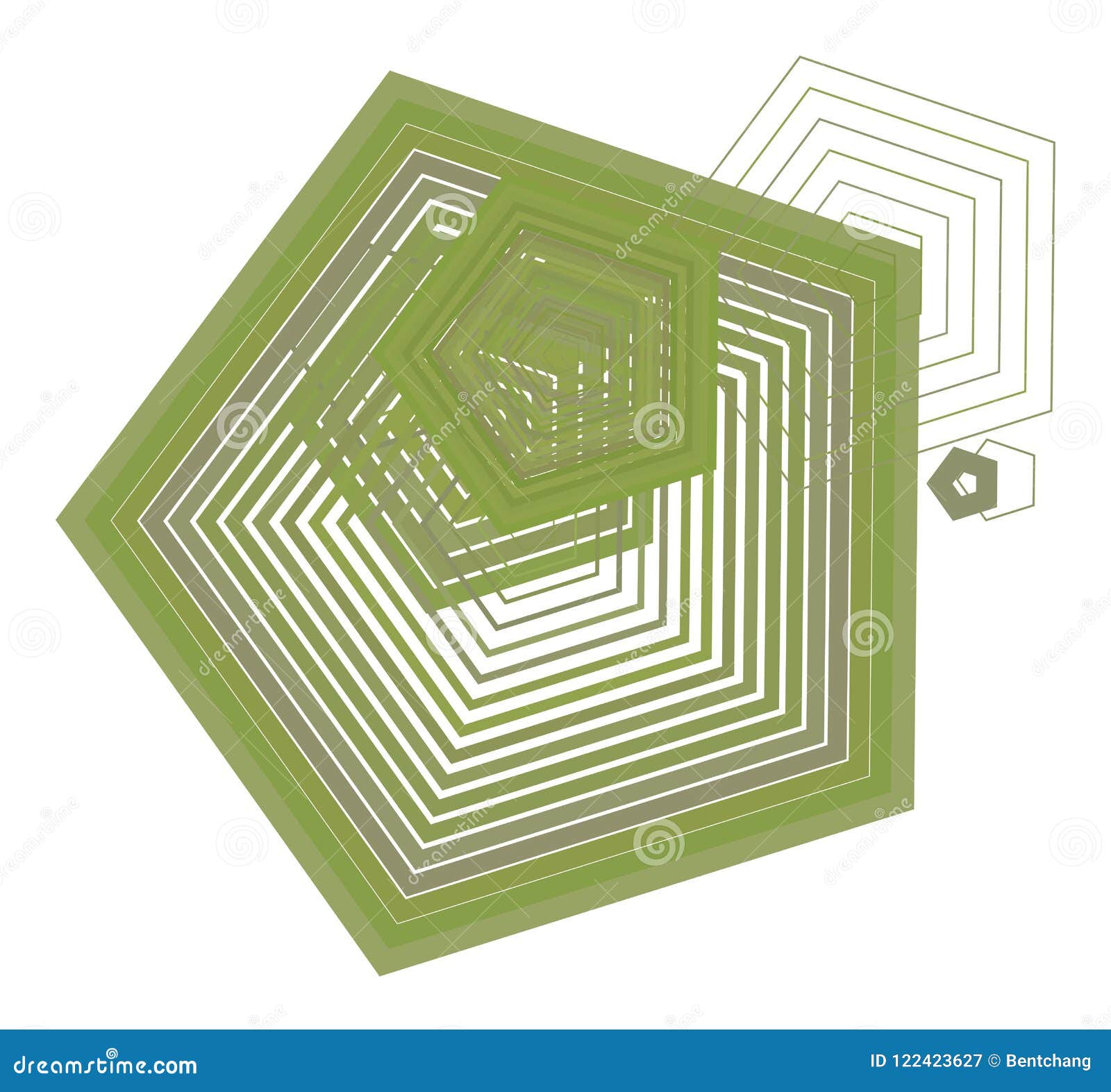 Color Abstract Pentagon Geometric Pattern Generative Art Background ...