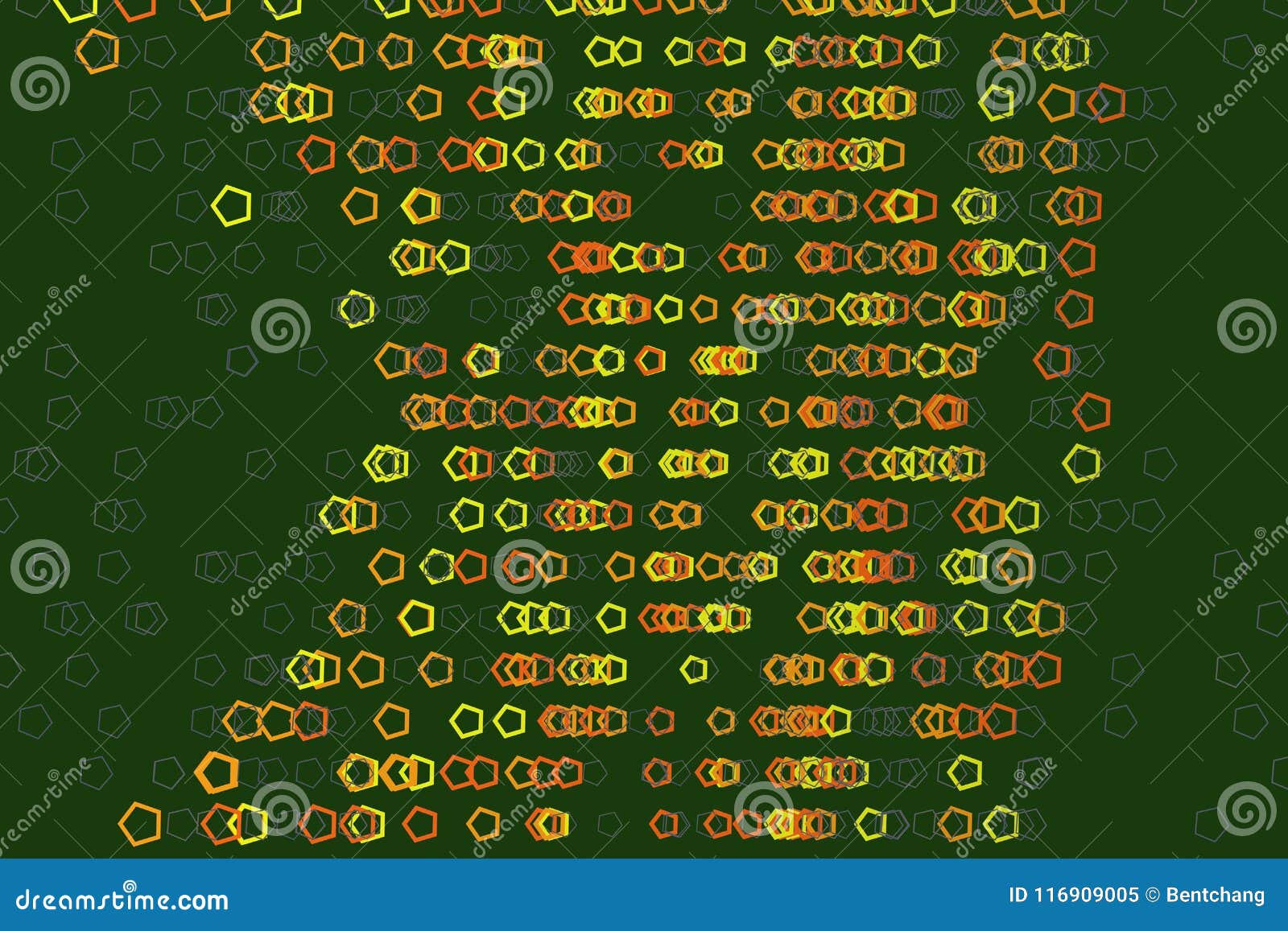 Color Abstract Pentagon Pattern Generative Art Background. Cover ...