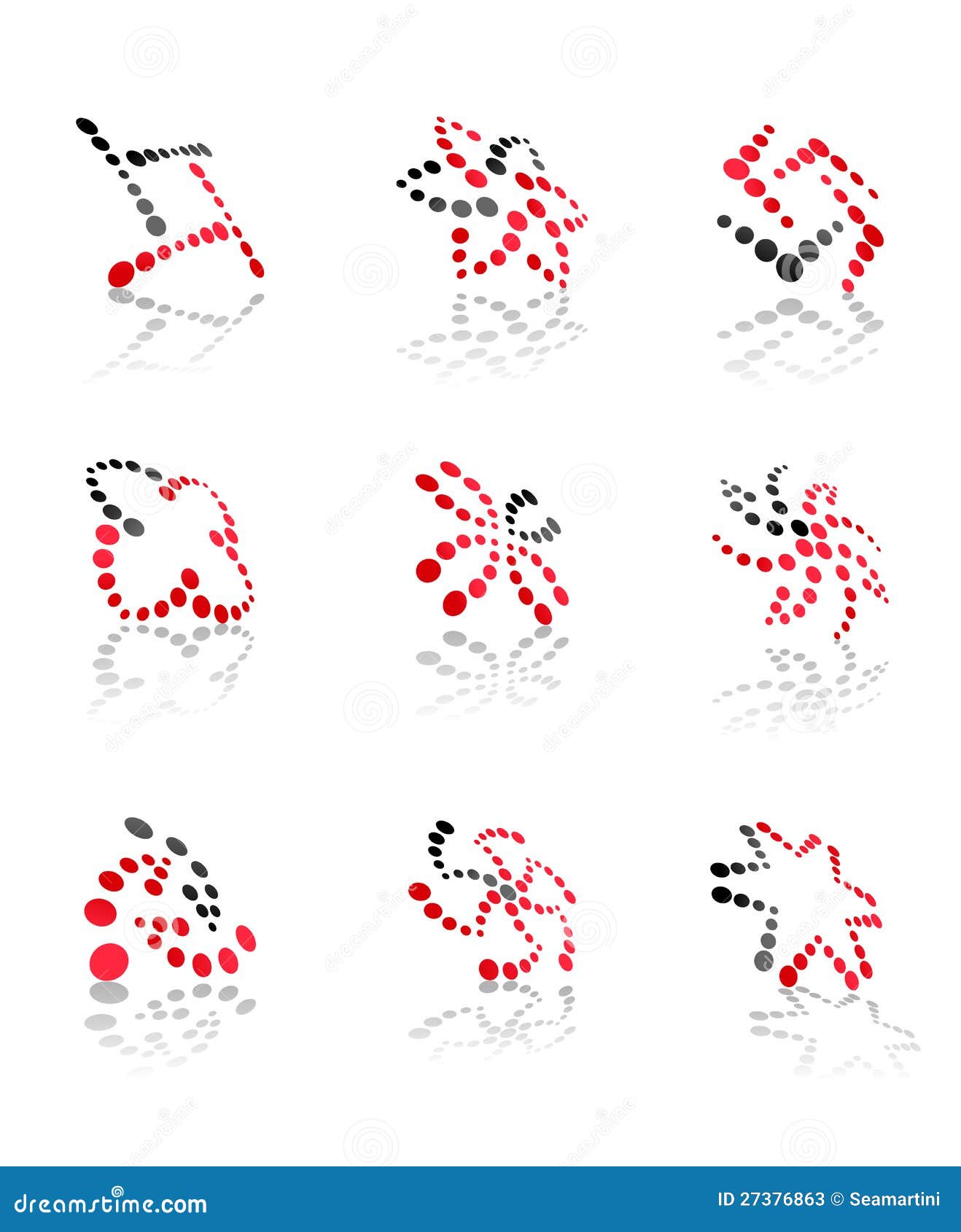 Color abstract pictograms stock vector. Illustration of curve - 27376863