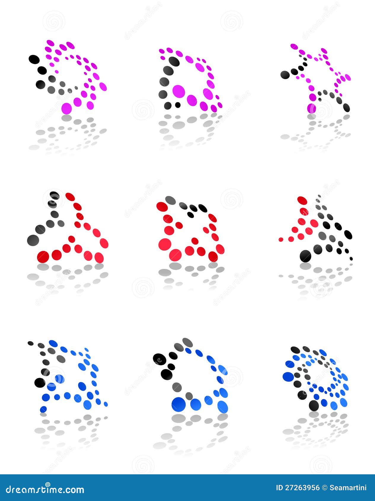 Color Abstract Pictograms, Icons Stock Vector - Illustration of graphic ...