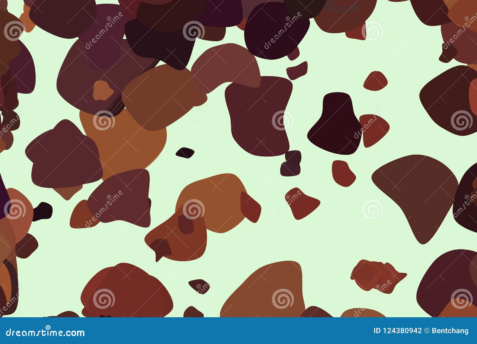 Color Abstract Random Rounded Shapes Geometric Pattern Generative Art ...