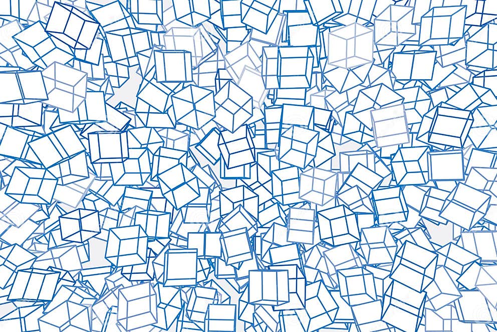 Color Abstract Square, Rectangle Pattern Generative Art Background. Vector, Digital, Effect ...