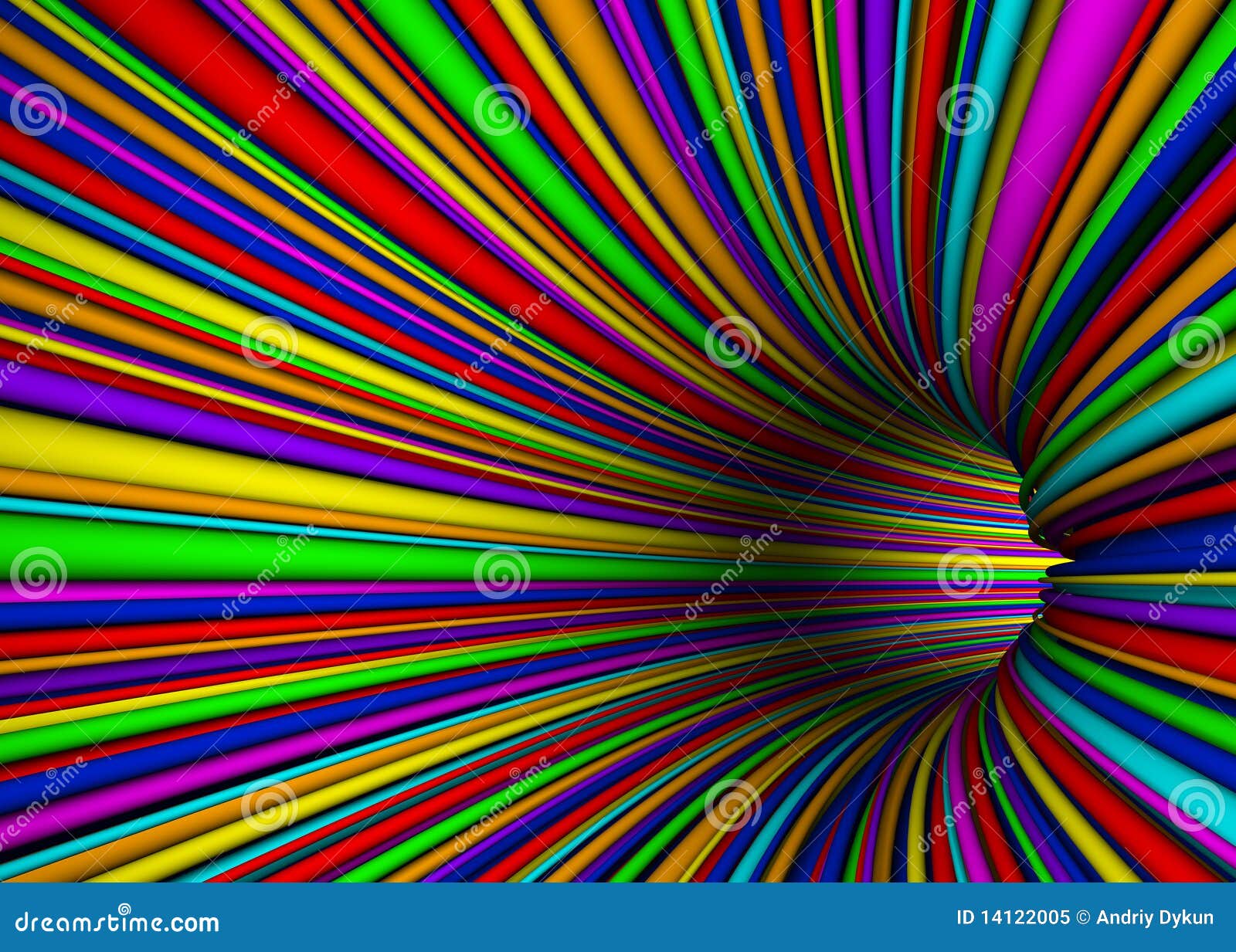 Color abstract tunnel stock illustration. Illustration of perspective ...