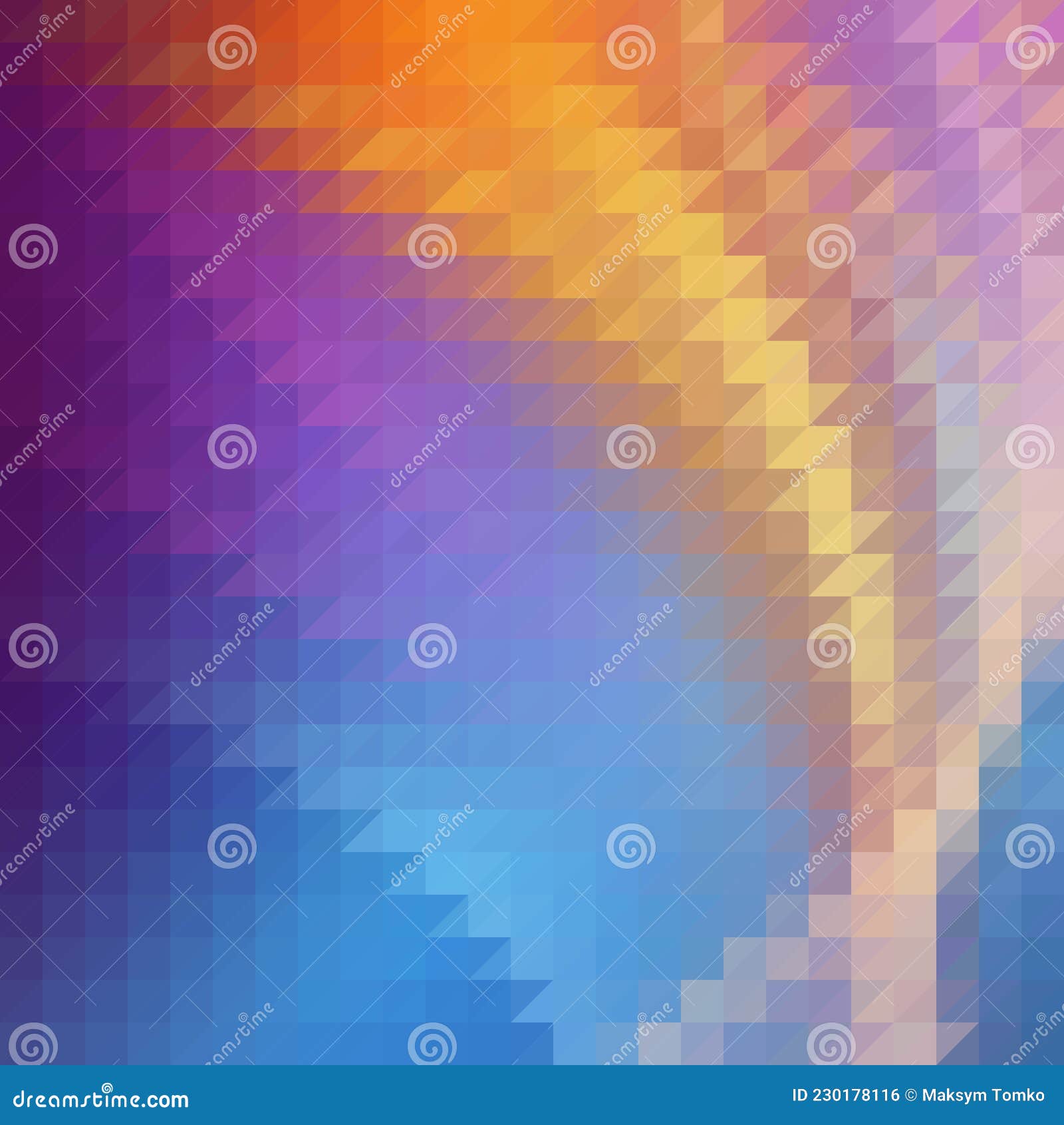 Color Abstract Vector Geometric Background. Triangular Design Layout ...