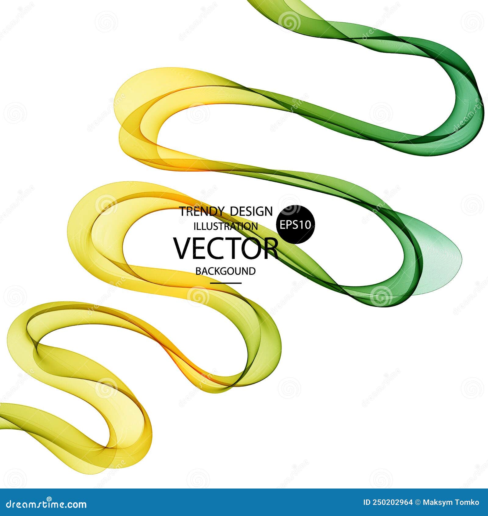 Color Abstract Wave. Vector Background. Decor Element. Eps10 Stock ...