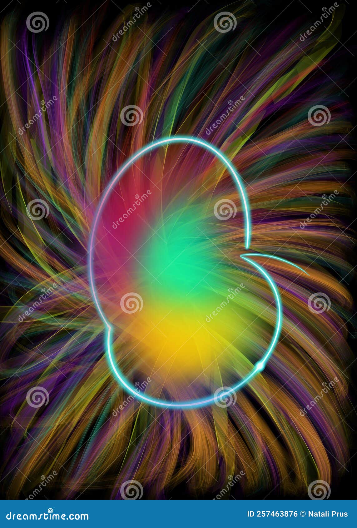 Color Abstraction Background. Pattern Space Theme Stock Illustration ...