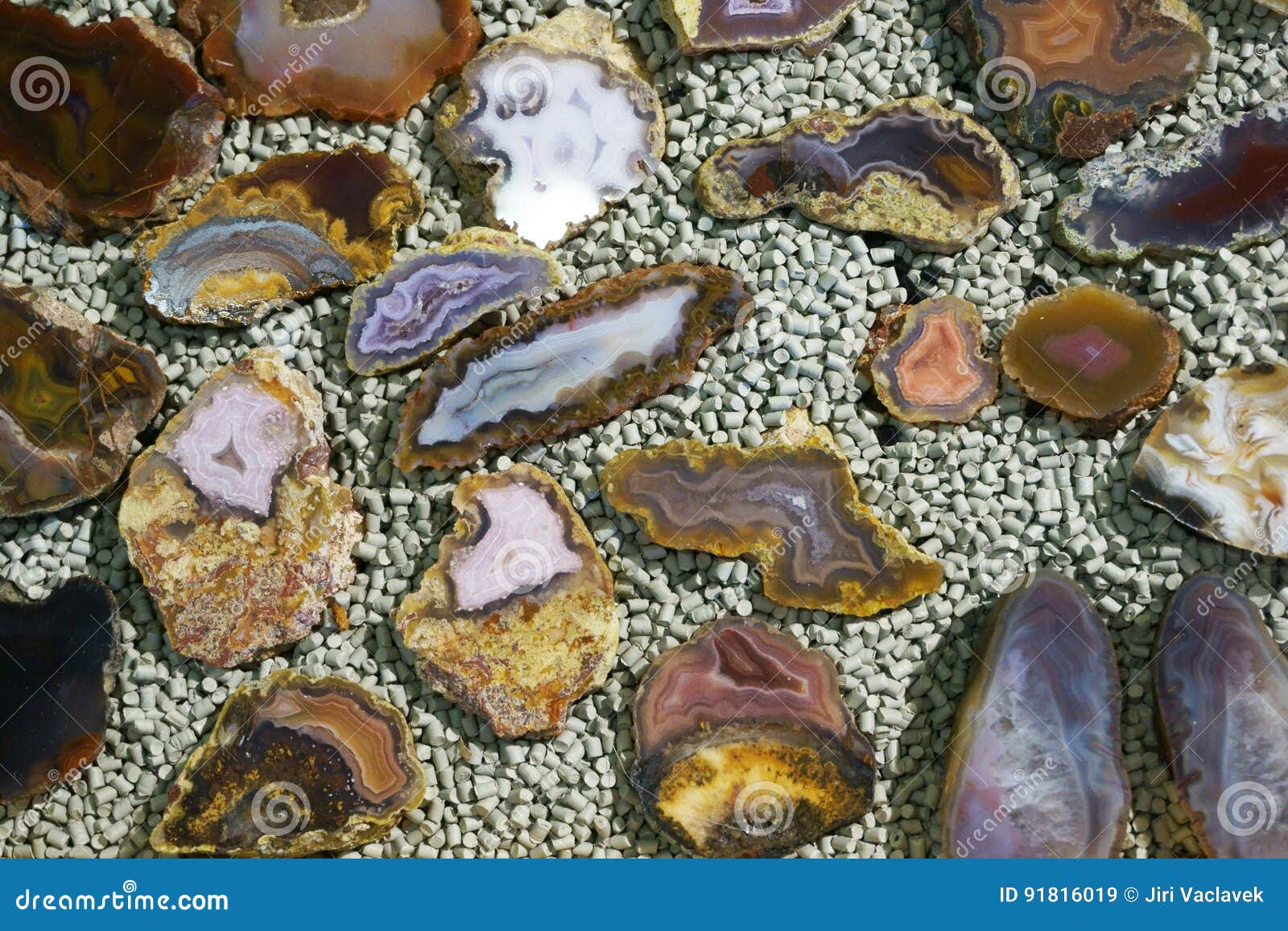 Color agate collection stock image. Image of mineral - 91816019