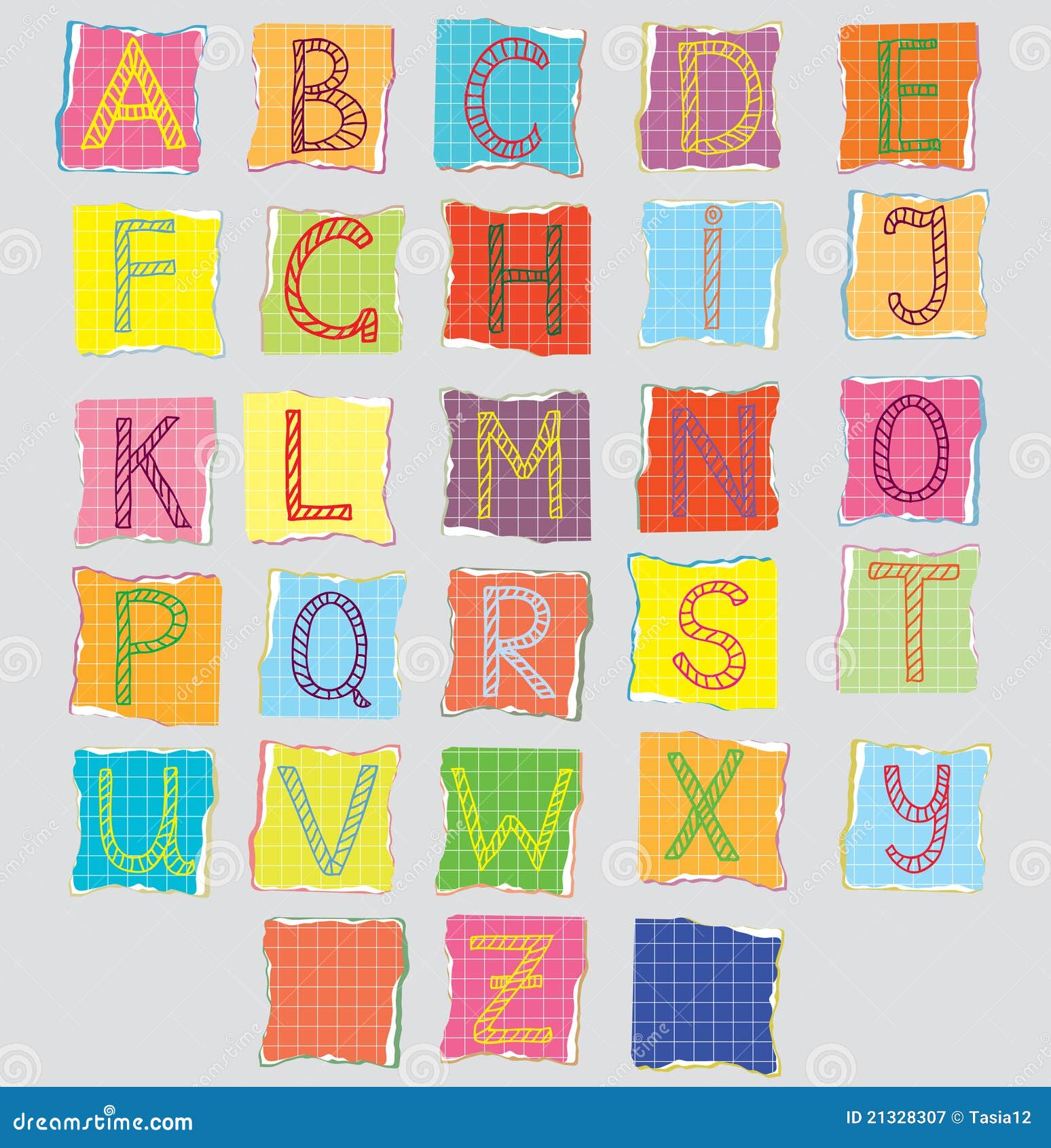 Color Alphabet for Children Stock Vector - Illustration of background ...