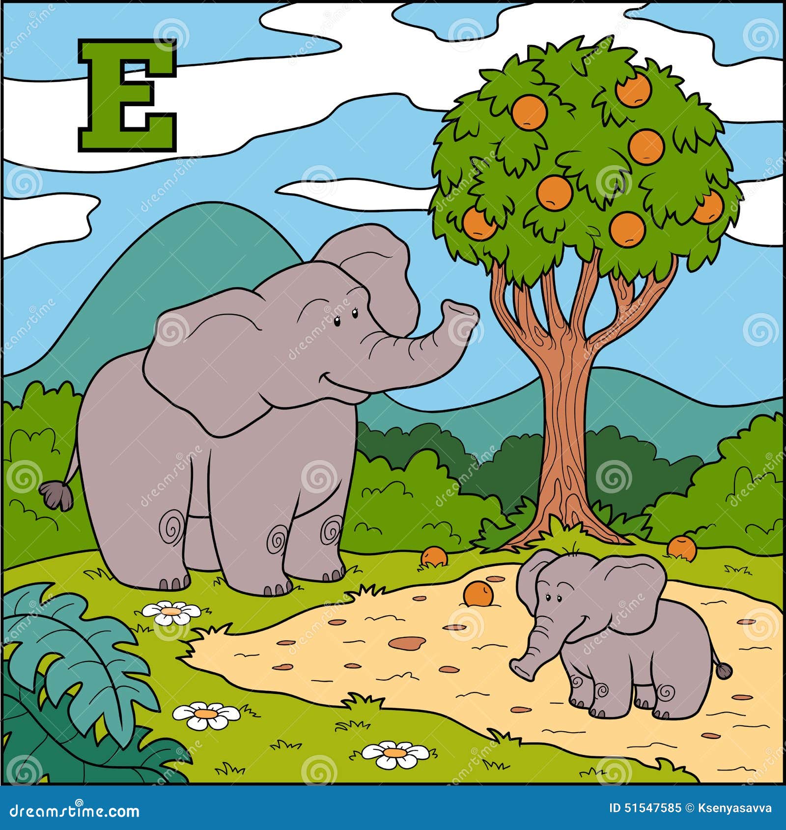 Elephants Alphabet Stock Illustrations – 37 Elephants Alphabet Stock ...