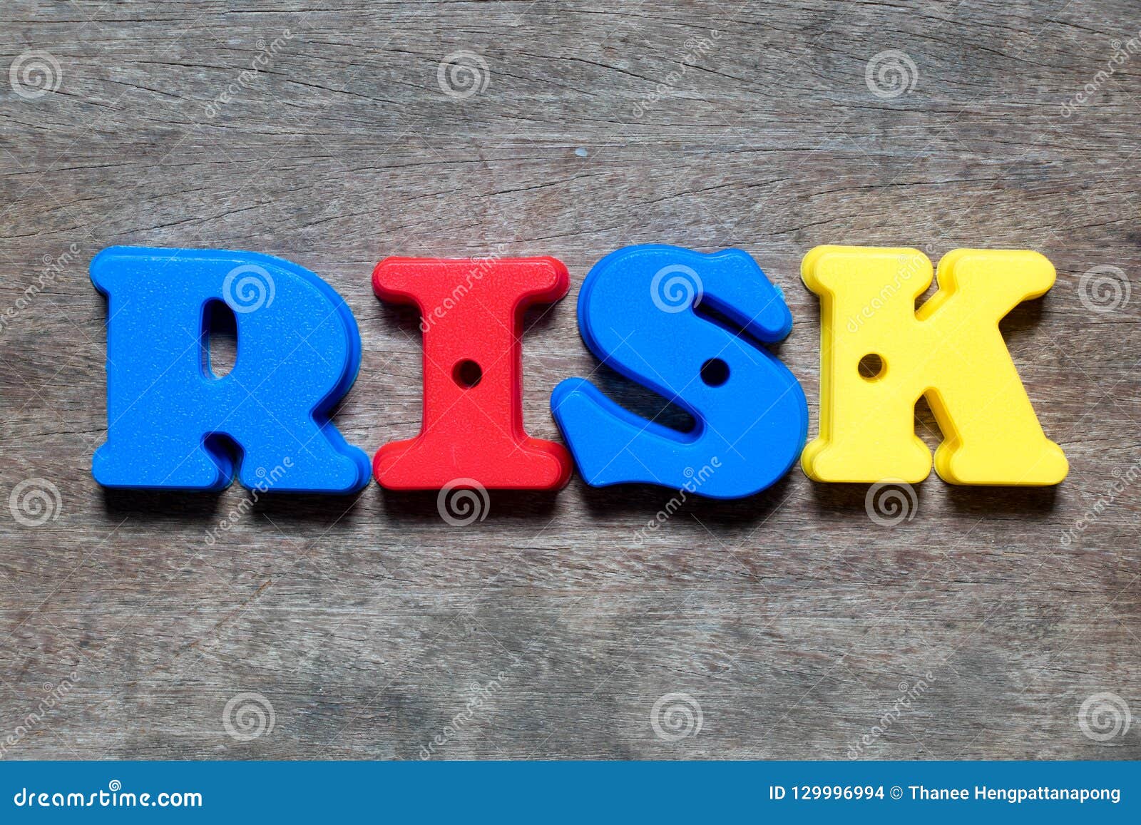 Color Alphabet in Word Risk on Wood Background Stock Photo - Image of ...