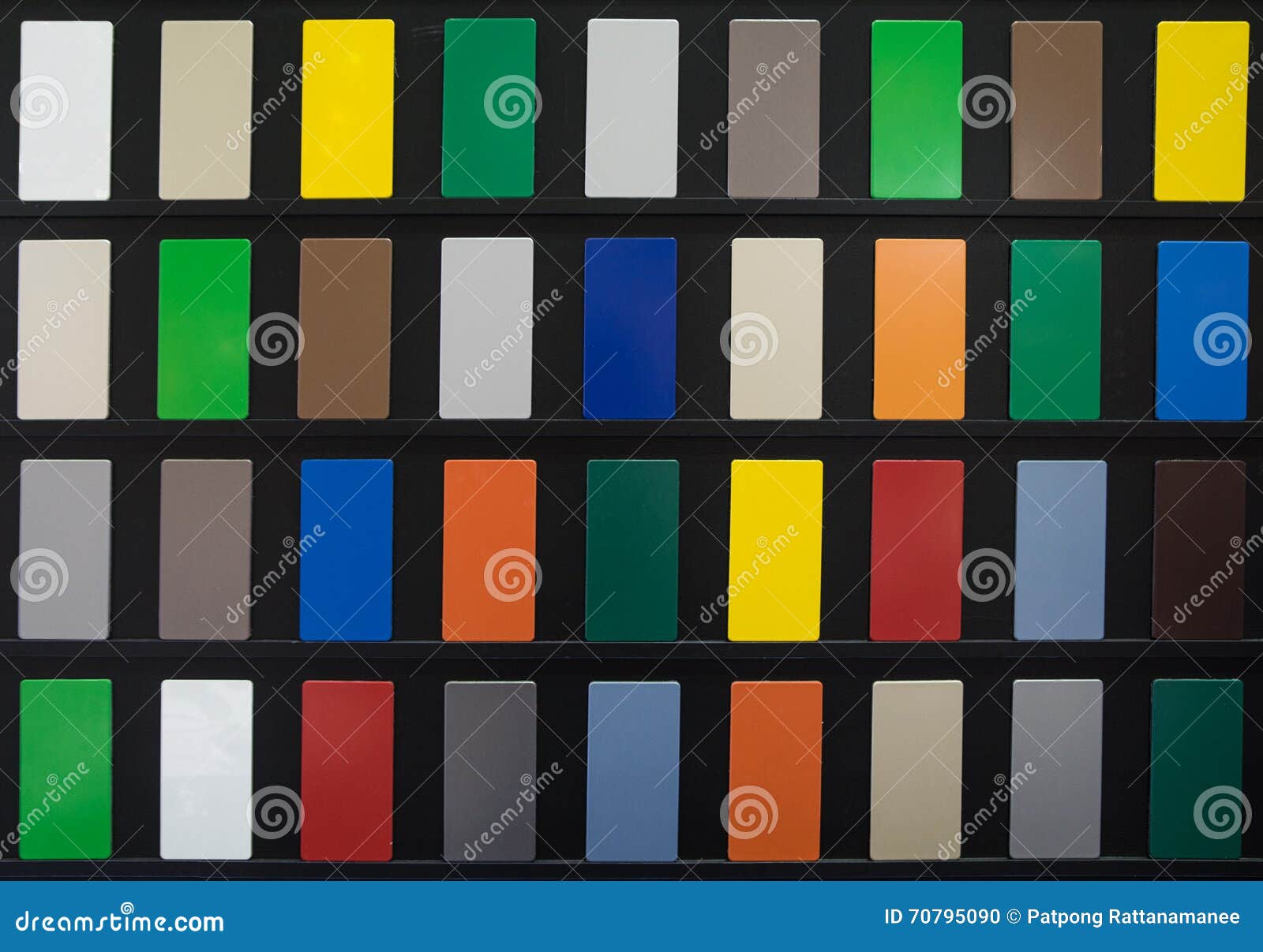 Composite Color Chart Collage Of A Large Variety Of Flowers And Stock ...