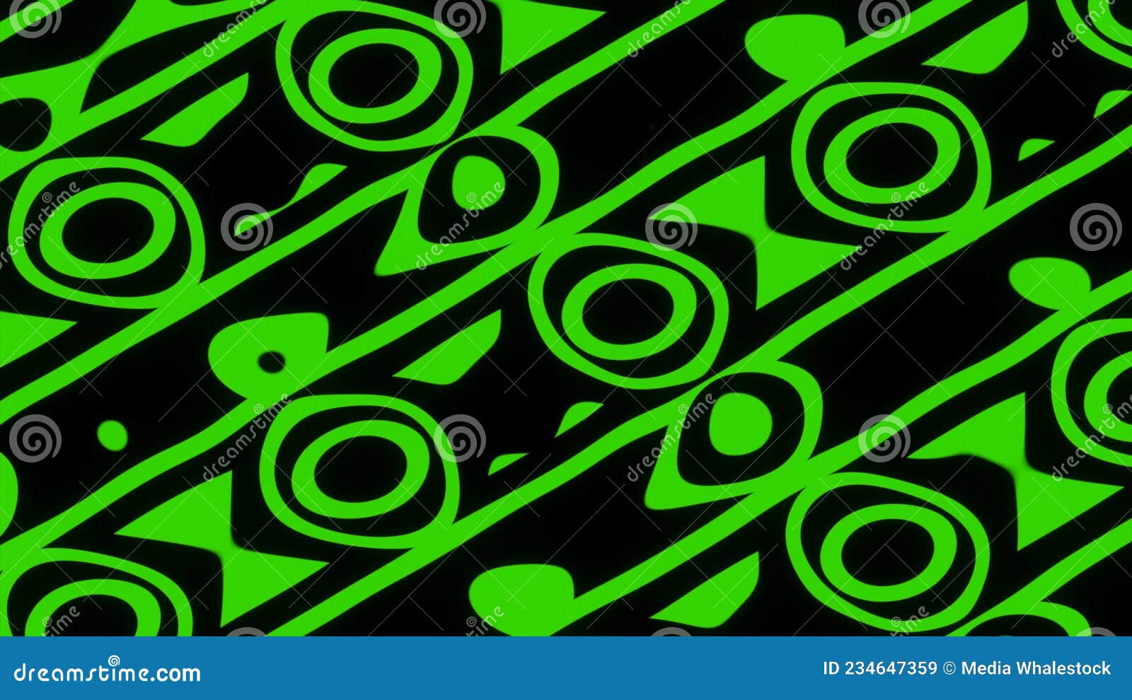 Color Animated Pattern with Flowing Circles and Rings. Design Stock ...