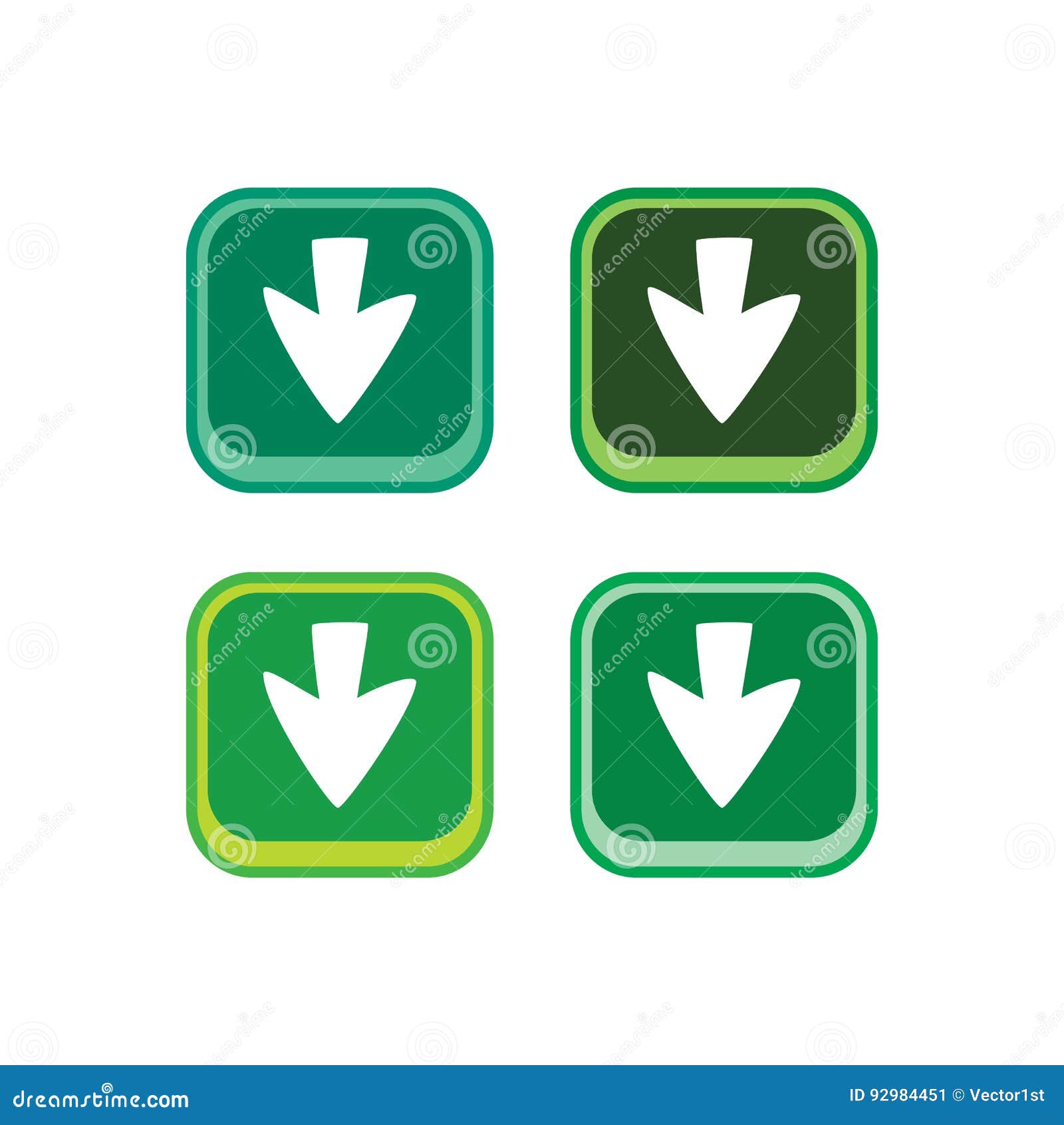 Color App Icon Button Game Asset Theme Stock Vector Illustration Of