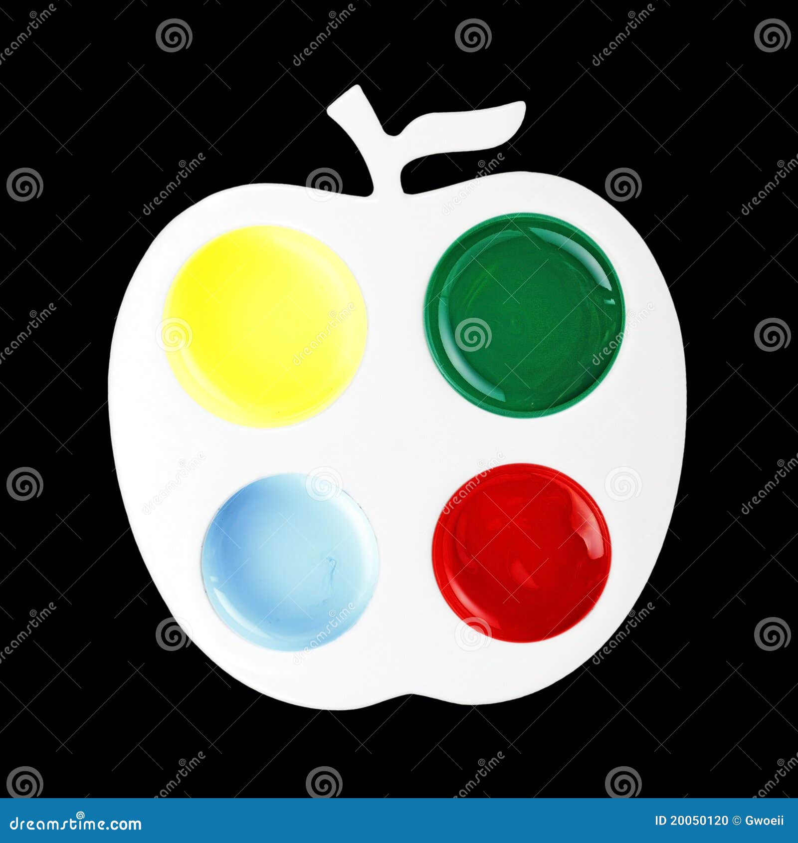 Color Apple pallette stock photo. Image of paint, mate - 20050120