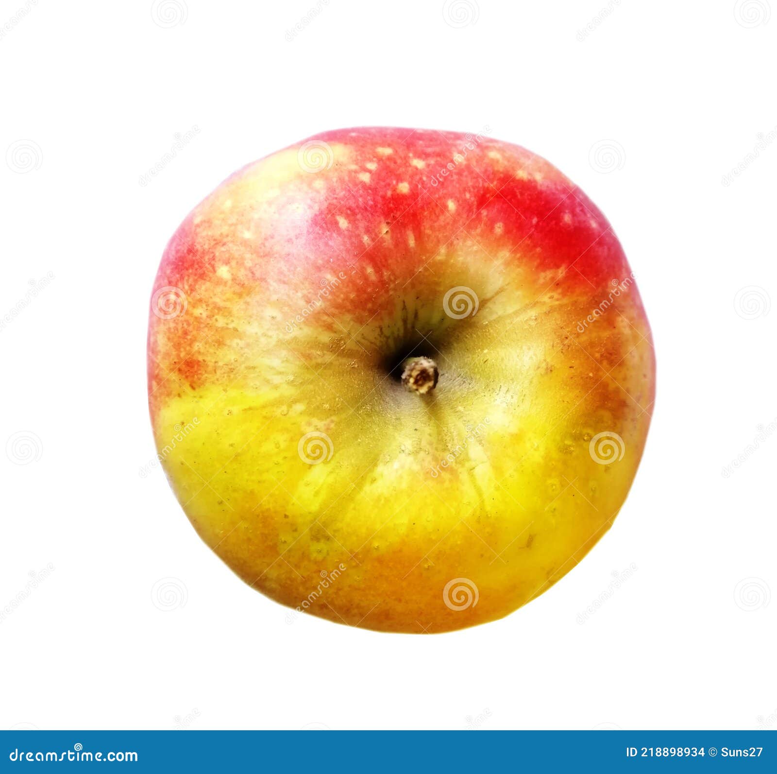 Color apple on white stock photo. Image of fresh, white - 218898934
