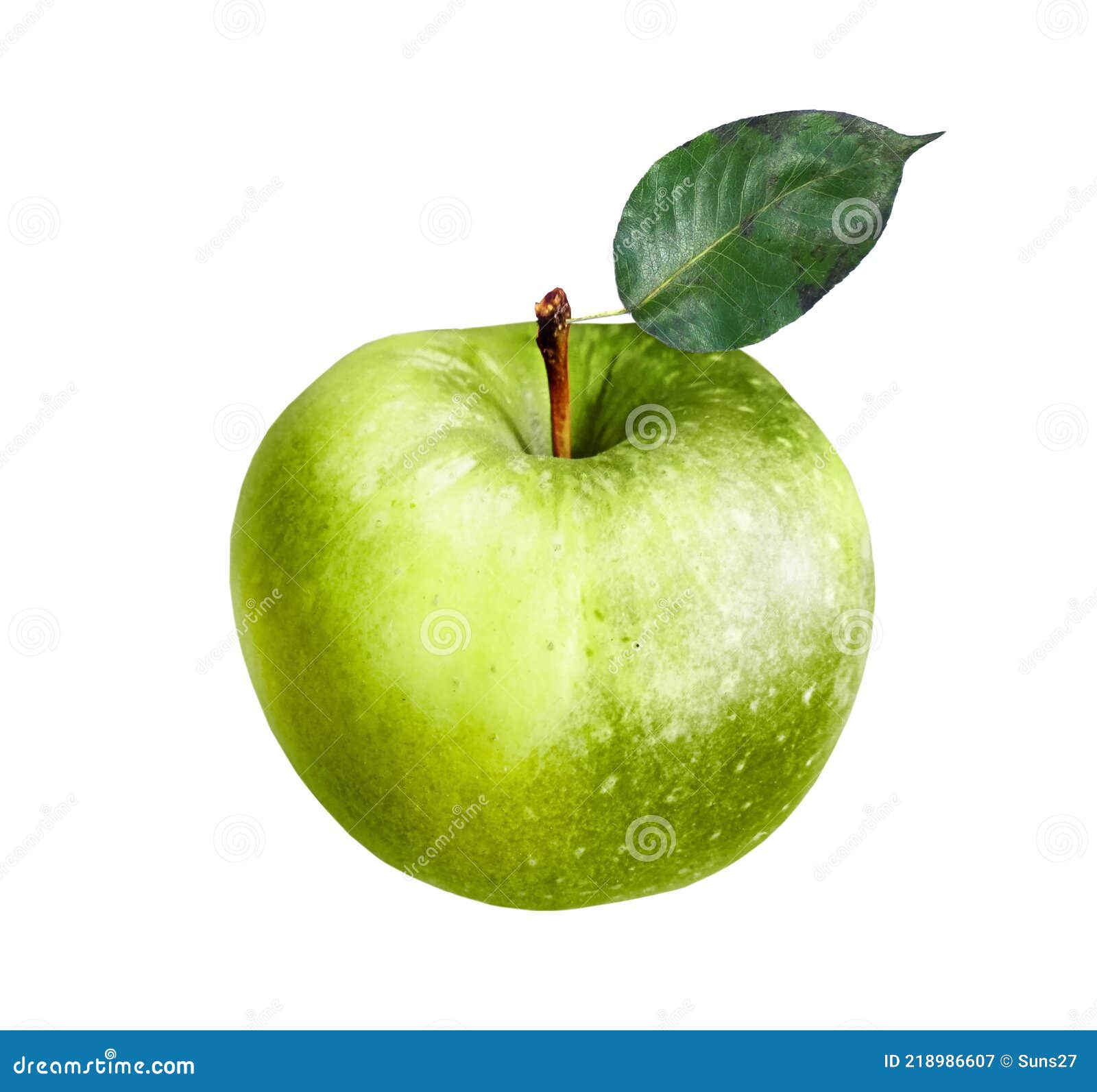 Color apple on white stock image. Image of cute, bright - 218986607