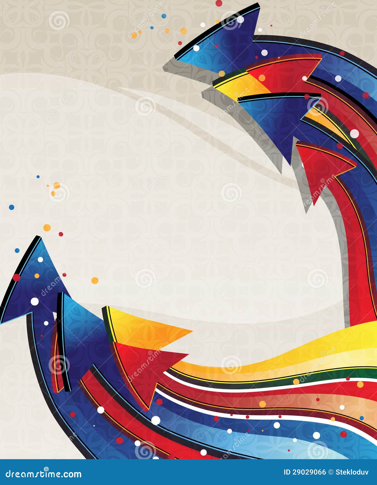 Color arrows stock vector. Illustration of blue, concept - 29029066