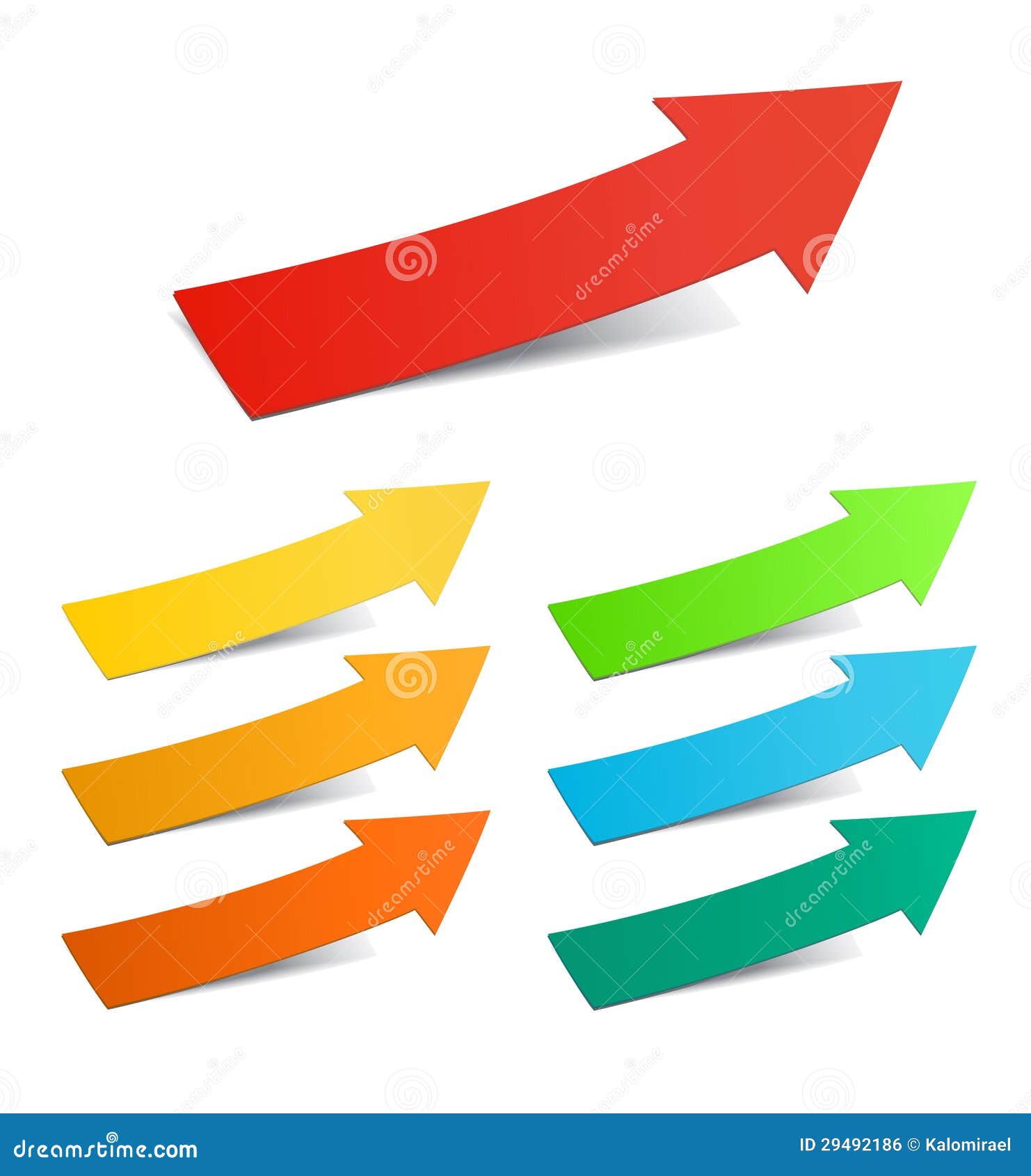 Color arrows stock vector. Illustration of hanging, pattern - 29492186