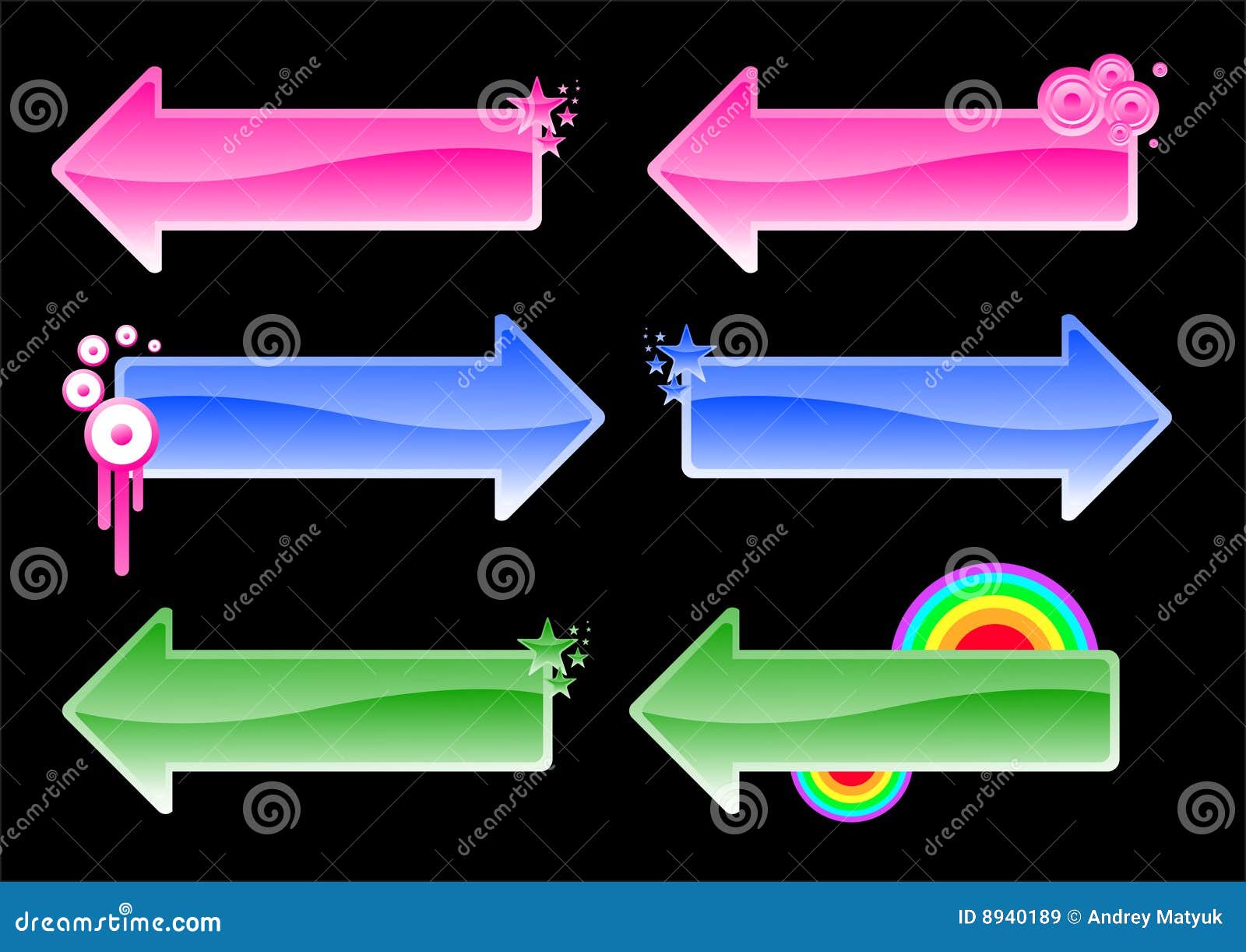 Color arrows stock vector. Illustration of copy, artistic - 8940189