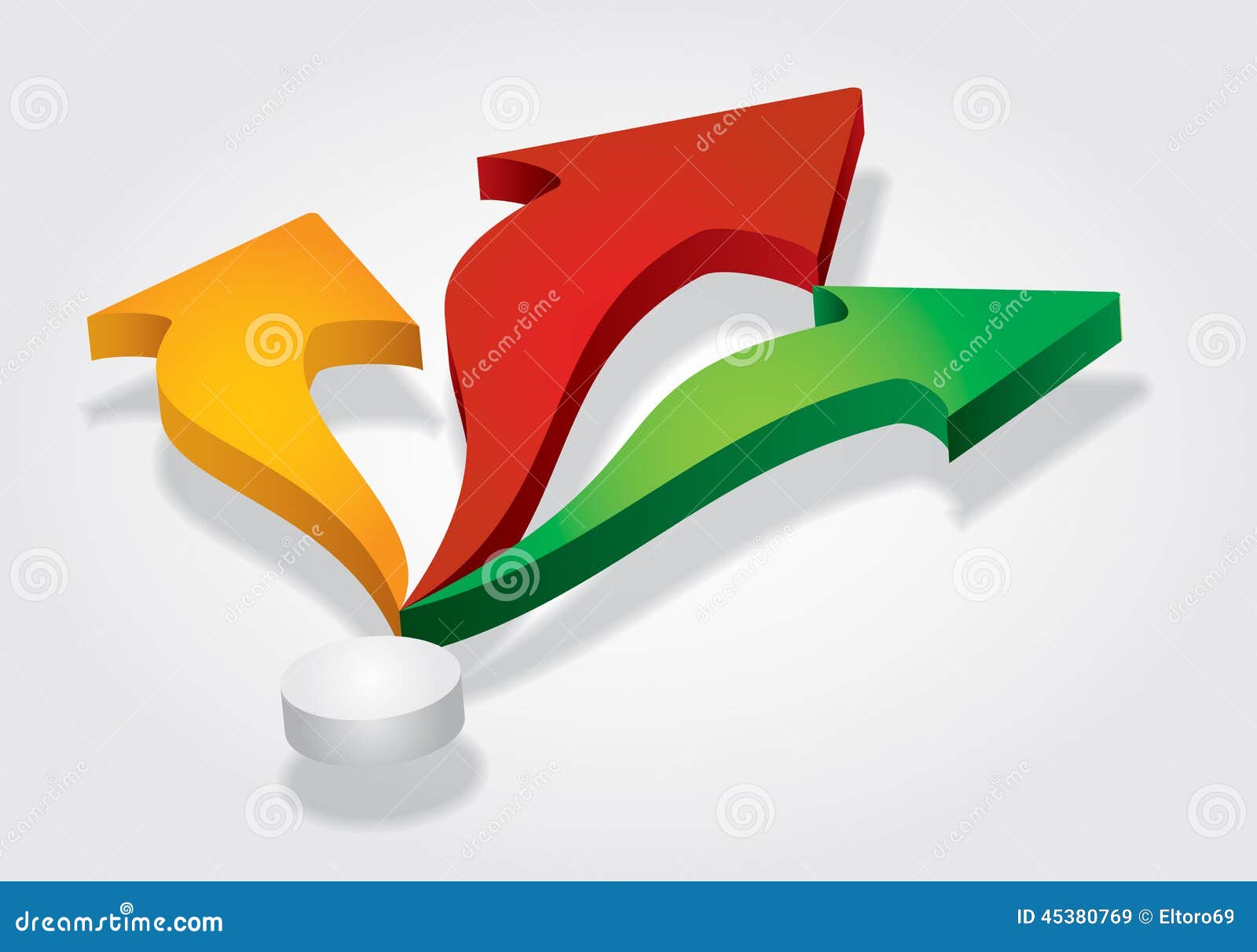 Color arrows stock vector. Illustration of composition - 45380769