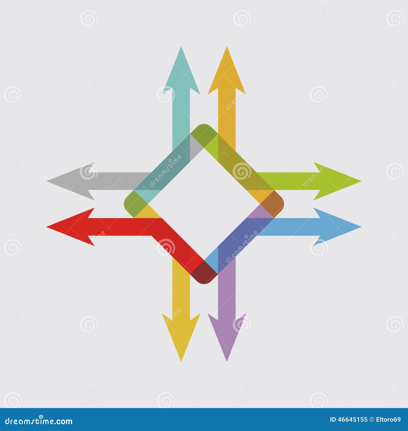 Color Arrows, Abstract Illustration Stock Vector - Illustration of ...