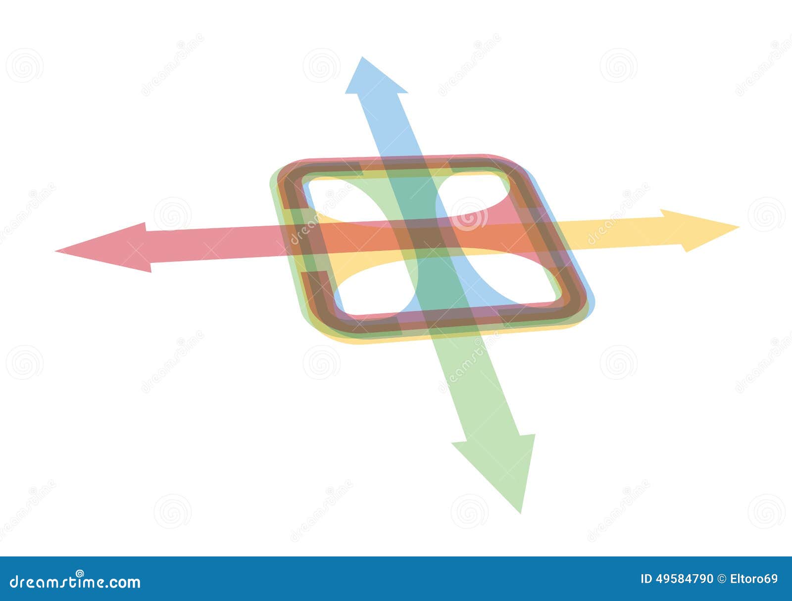 Color arrows stock vector. Illustration of icon, marker - 49584790