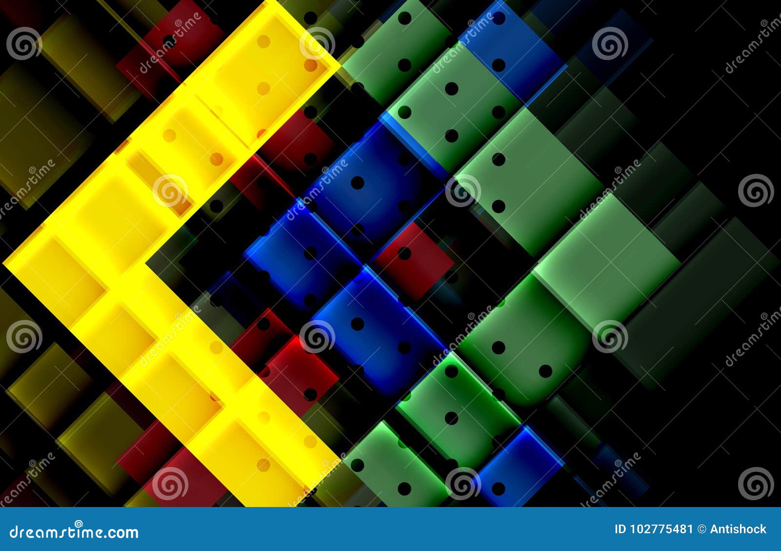 Color Arrows on Black Background Stock Vector - Illustration of ...