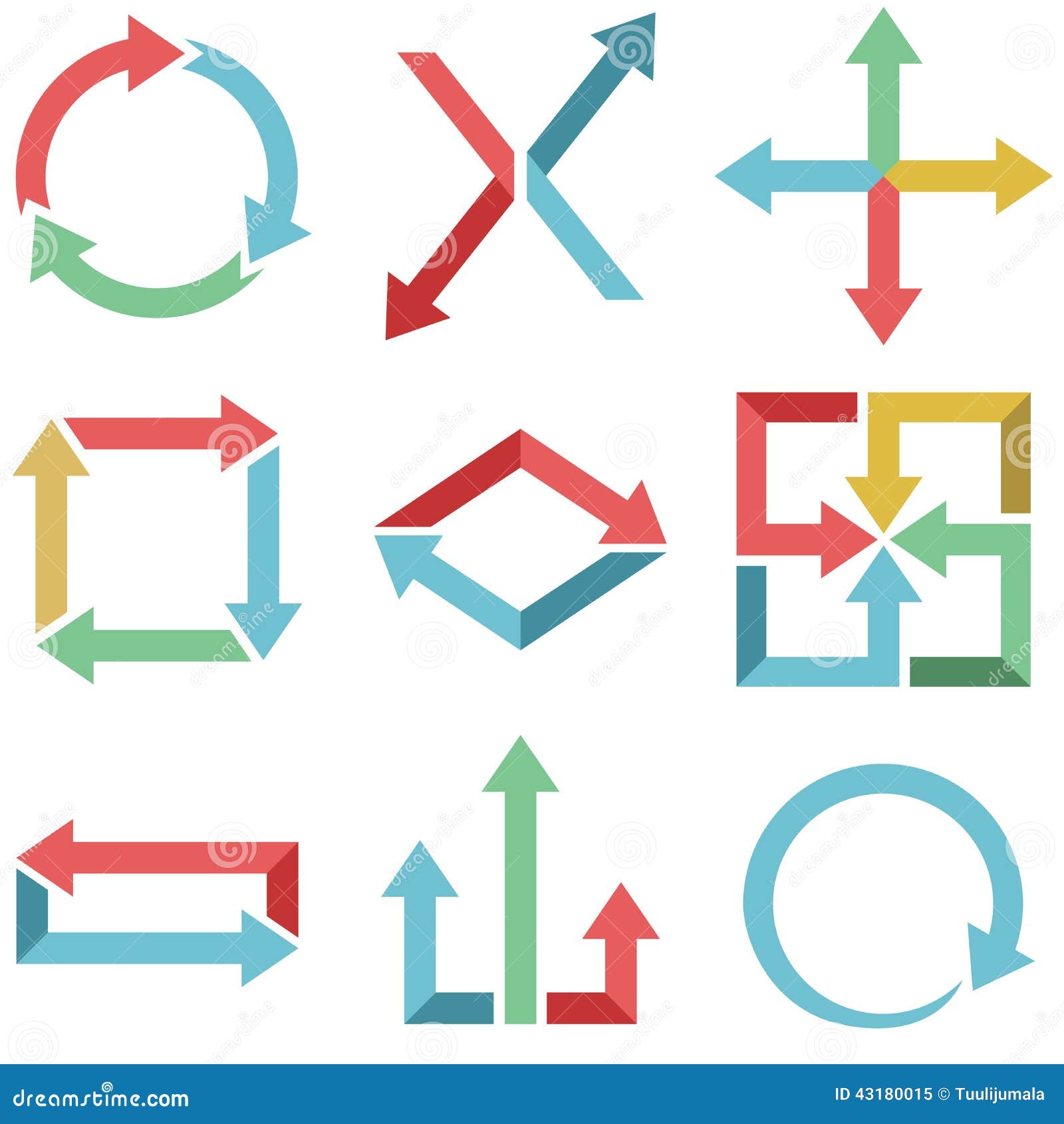 Color Arrows Vector Illustration | CartoonDealer.com #49166752