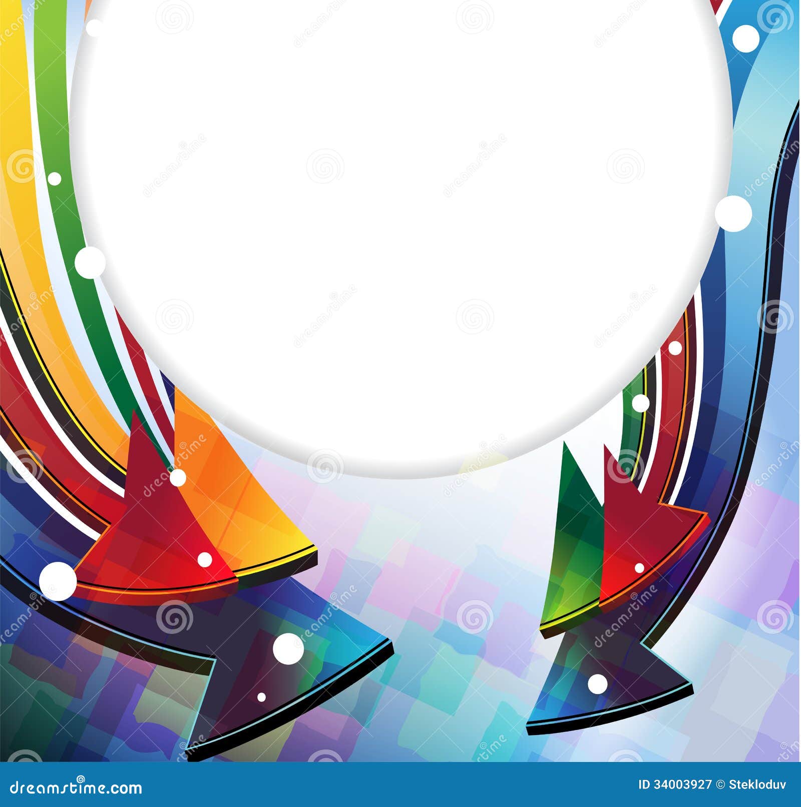 Color arrows frame stock vector. Illustration of design - 34003927