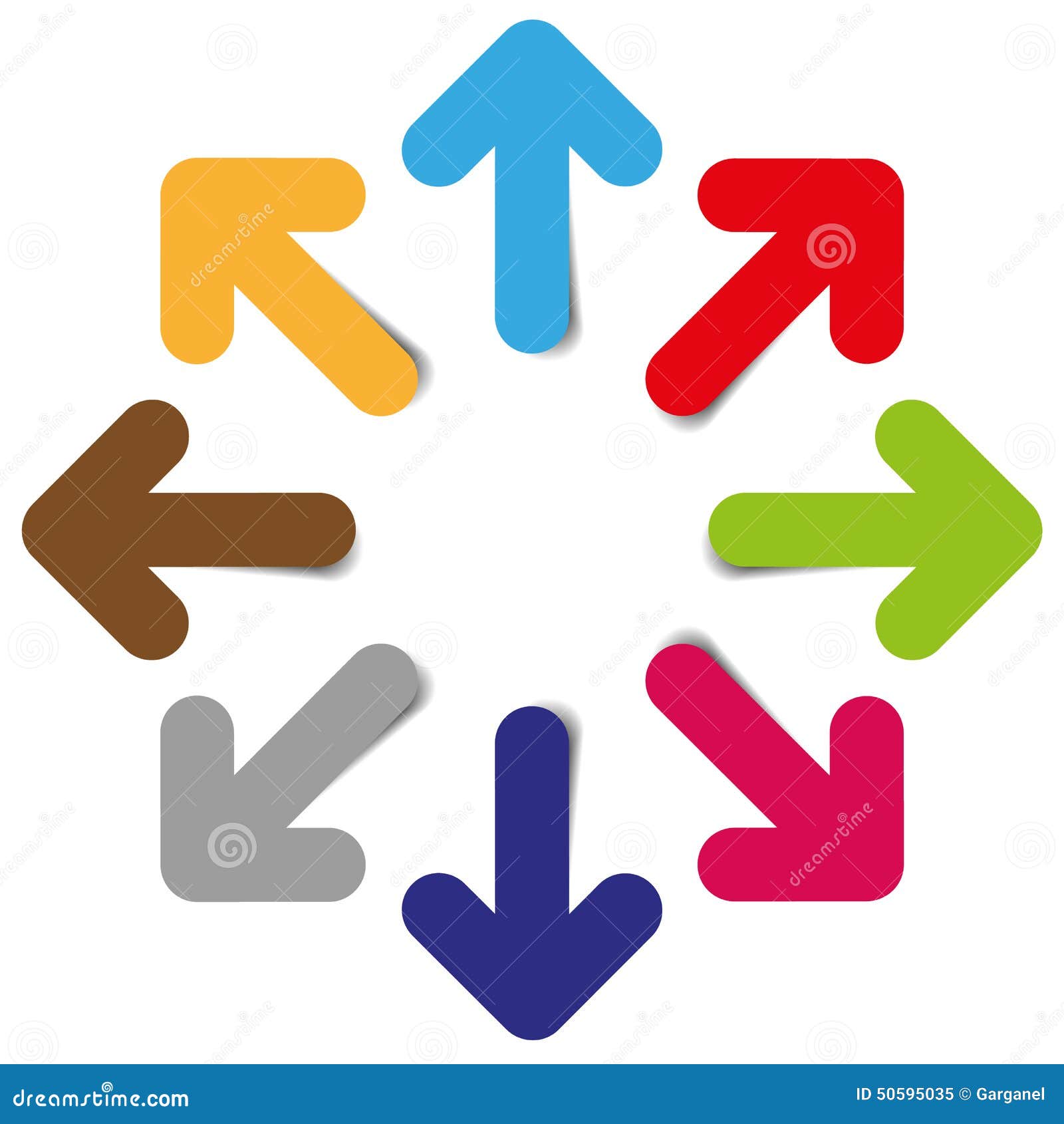Color arrows graphic stock illustration. Illustration of pattern - 50595035