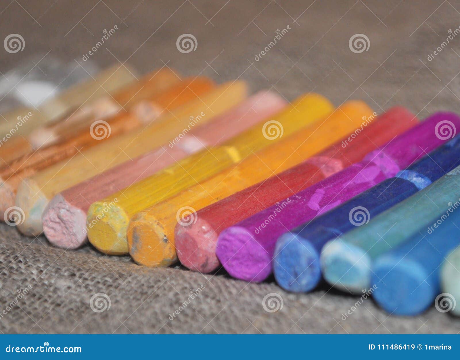 Color Artistic Pastel. Some Crayons. Stock Image - Image of colors ...