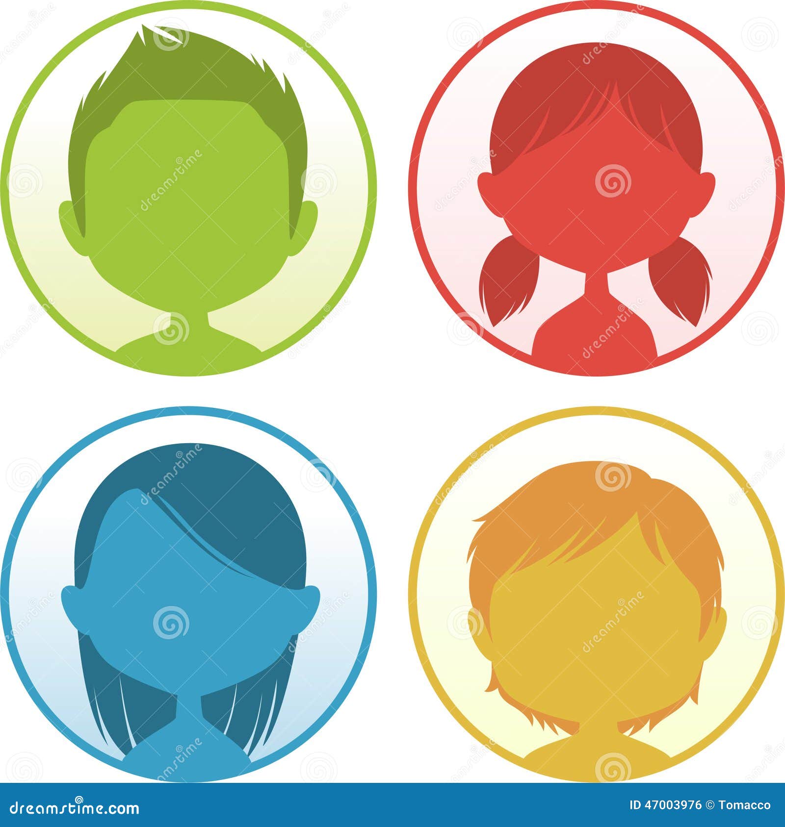 Color avatar stock illustration. Illustration of human - 47003976
