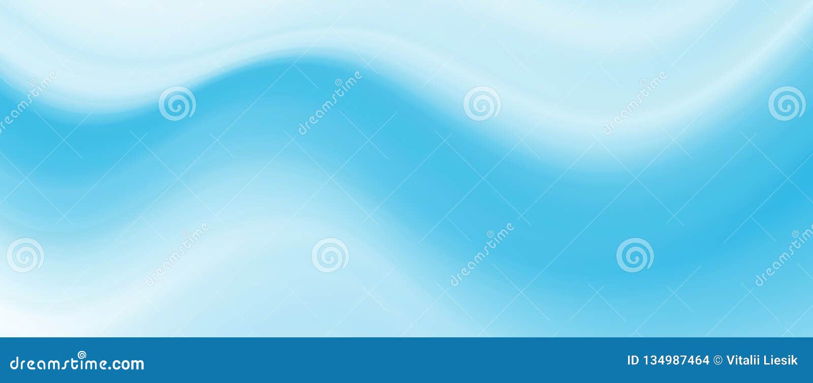 Abstract Color Background. Blue Wavy Fluid Shapes. Vector Illustration ...