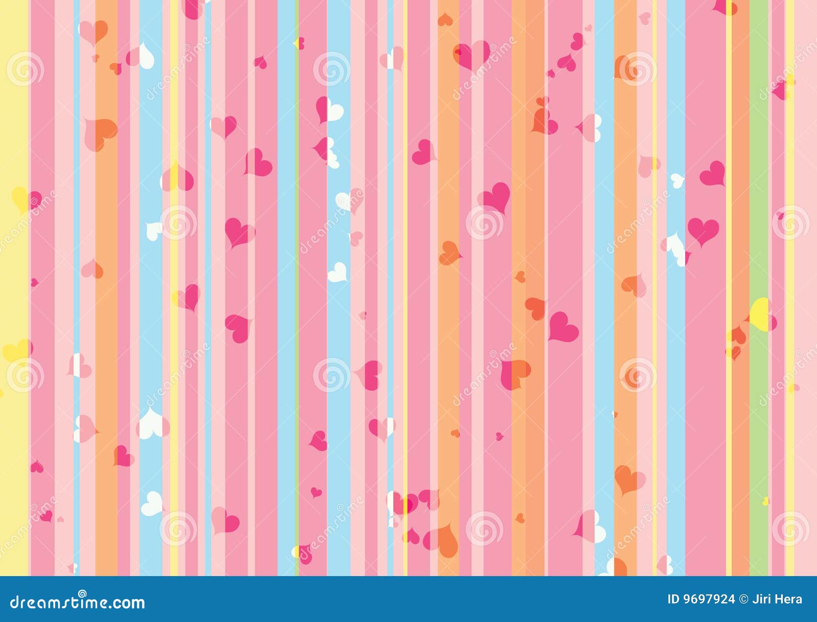 Color Background with Hearts Stock Vector - Illustration of abstract ...