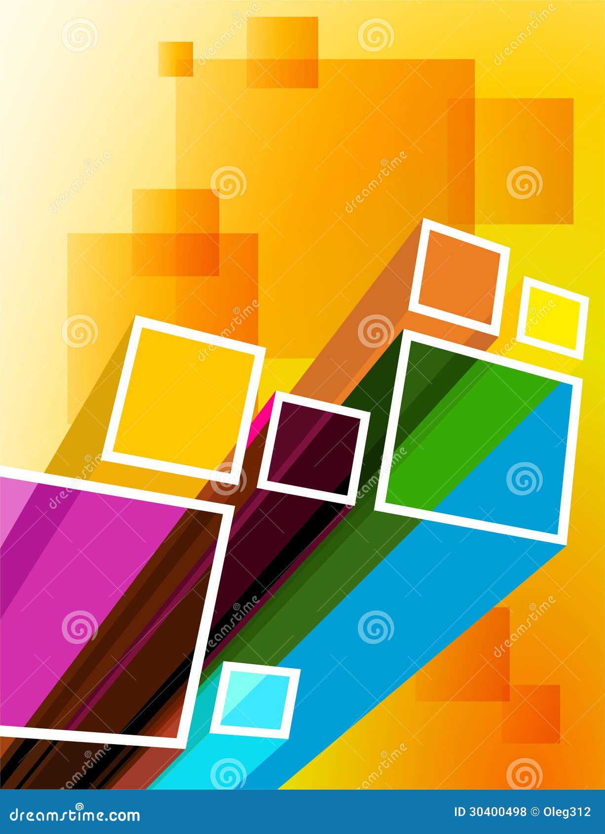 Color Background with Squares. Stock Vector - Illustration of copy ...