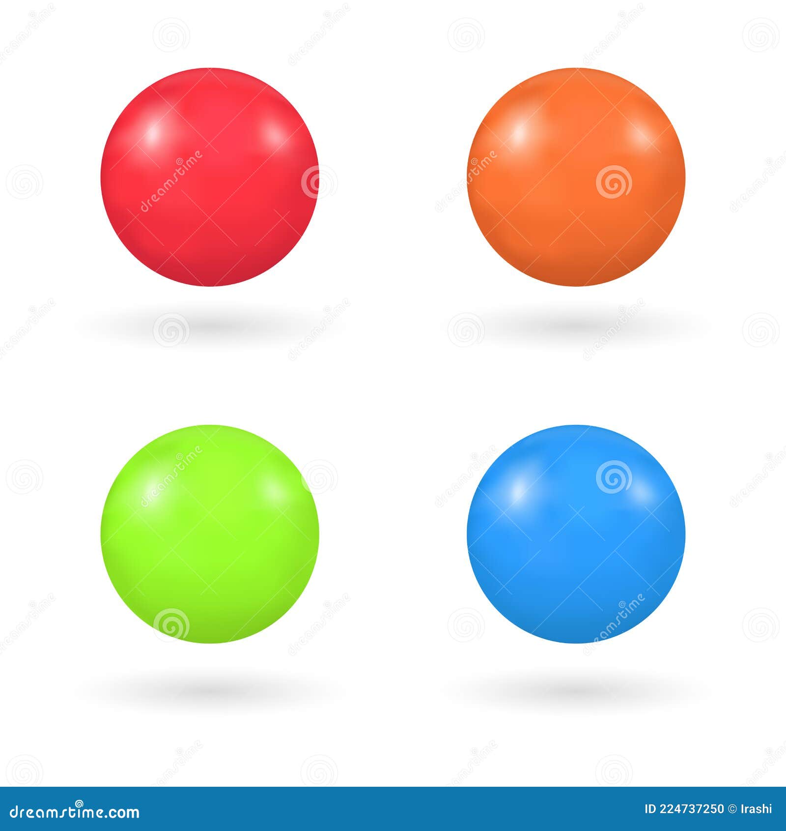 Color ball icon stock vector. Illustration of sphere - 224737250