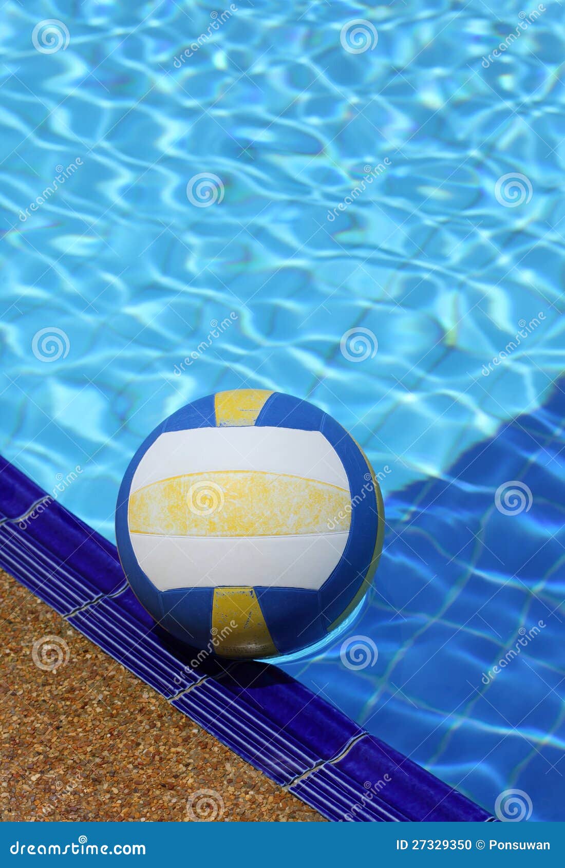 Color Ball on Swimming Pool Stock Photo - Image of color, blue: 27329350