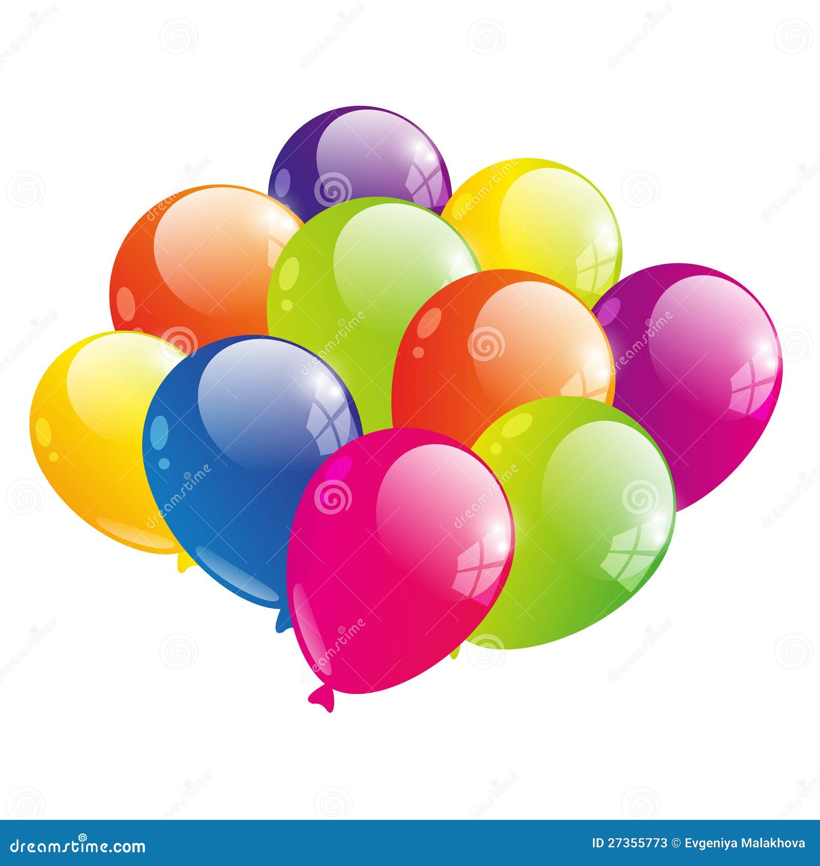 Color balloon stock vector. Illustration of graphic, festival - 27355773