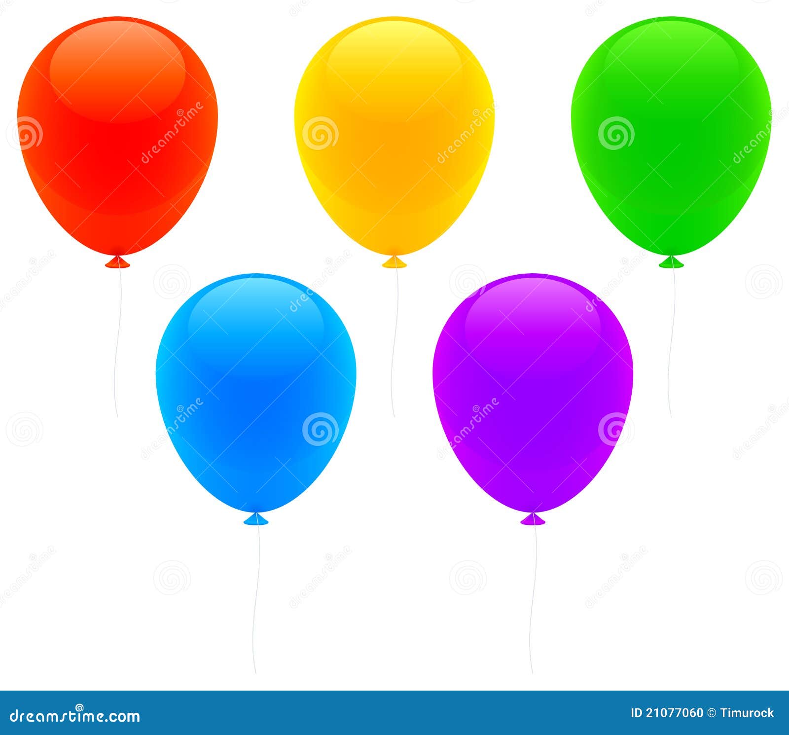 Color balloons. stock vector. Illustration of bunch, large - 21077060