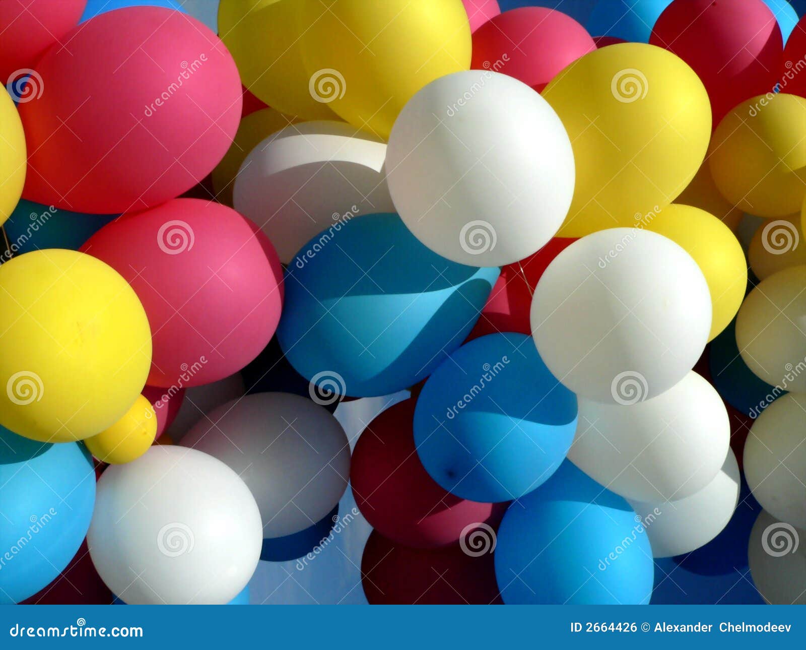 Color balloons stock photo. Image of balls, decoration - 2664426