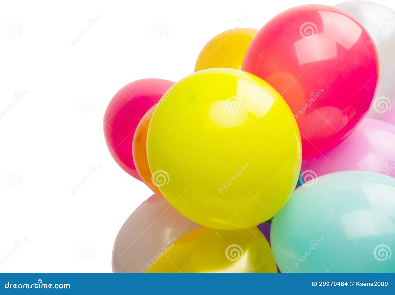 Color balloons stock photo. Image of happy, filled, clipping - 29970484