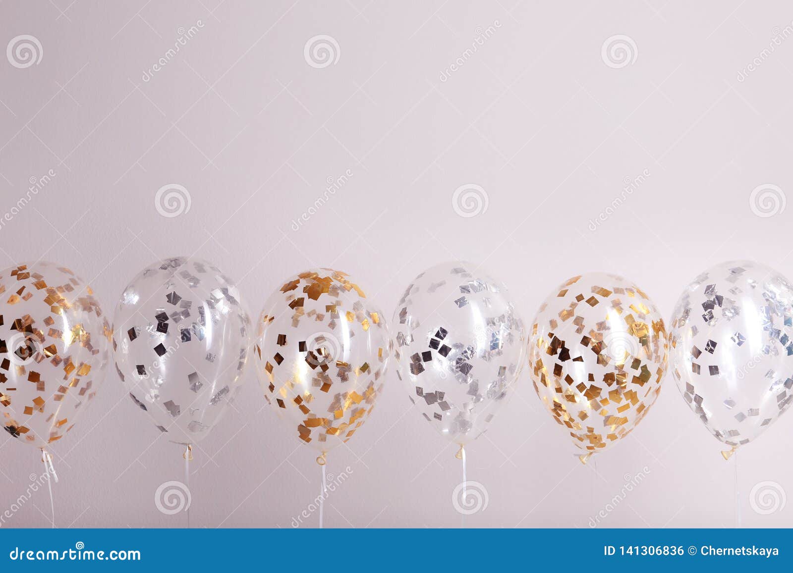 Color Balloons with Ribbons Stock Photo - Image of bright, balloon ...