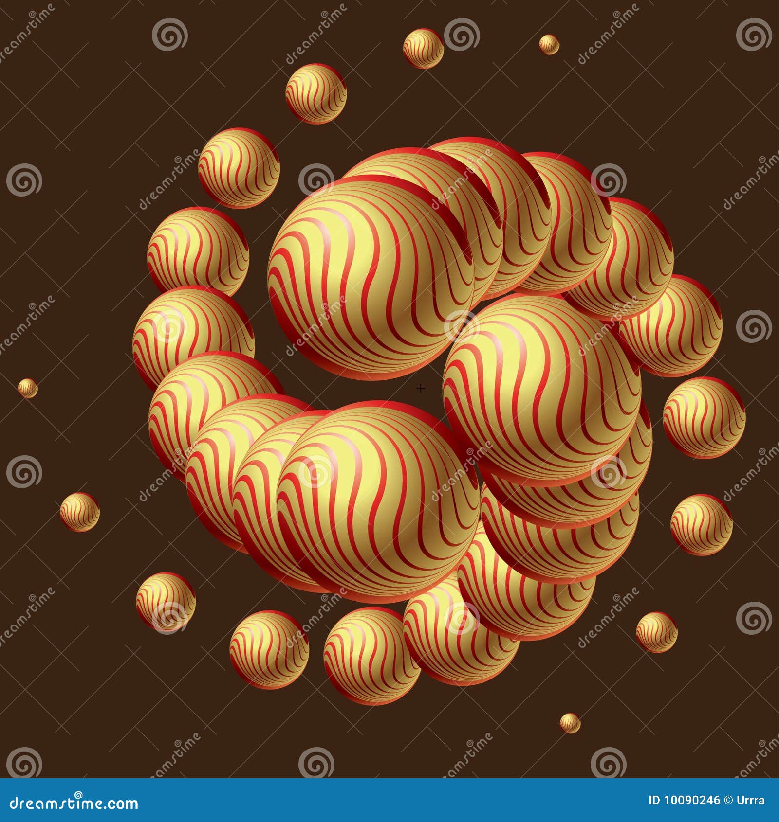 Color balls stock vector. Illustration of modern, texture - 10090246
