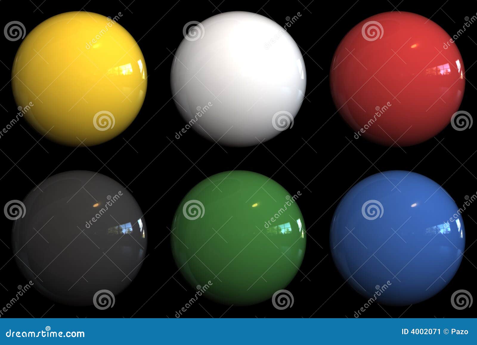 Color balls stock illustration. Illustration of game, blue - 4002071